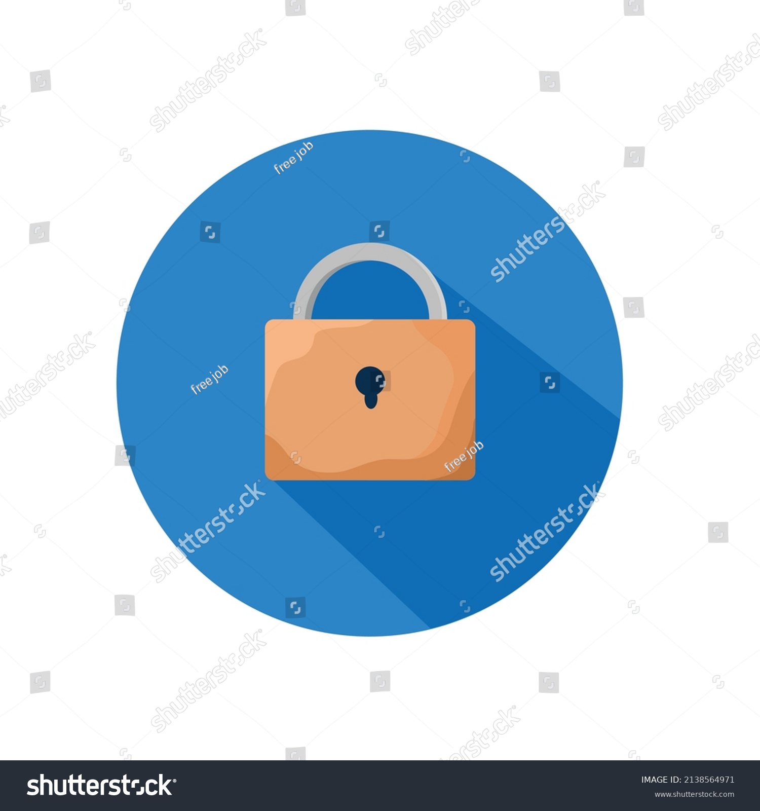 Vector Illustration Lock Icon Desing Template Stock Vector (Royalty ...