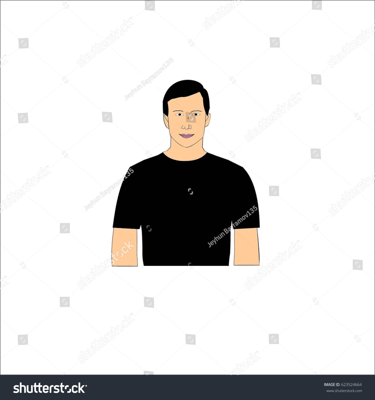 Vector Illustration Man Stock Vector (Royalty Free) 623524664 ...