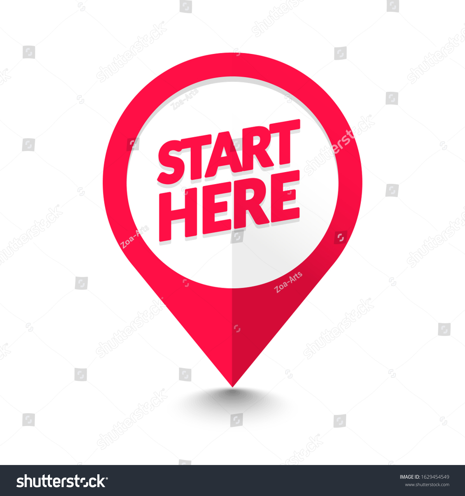2,517件の「Start here sign」の画像、写真素材、ベクター画像 | Shutterstock