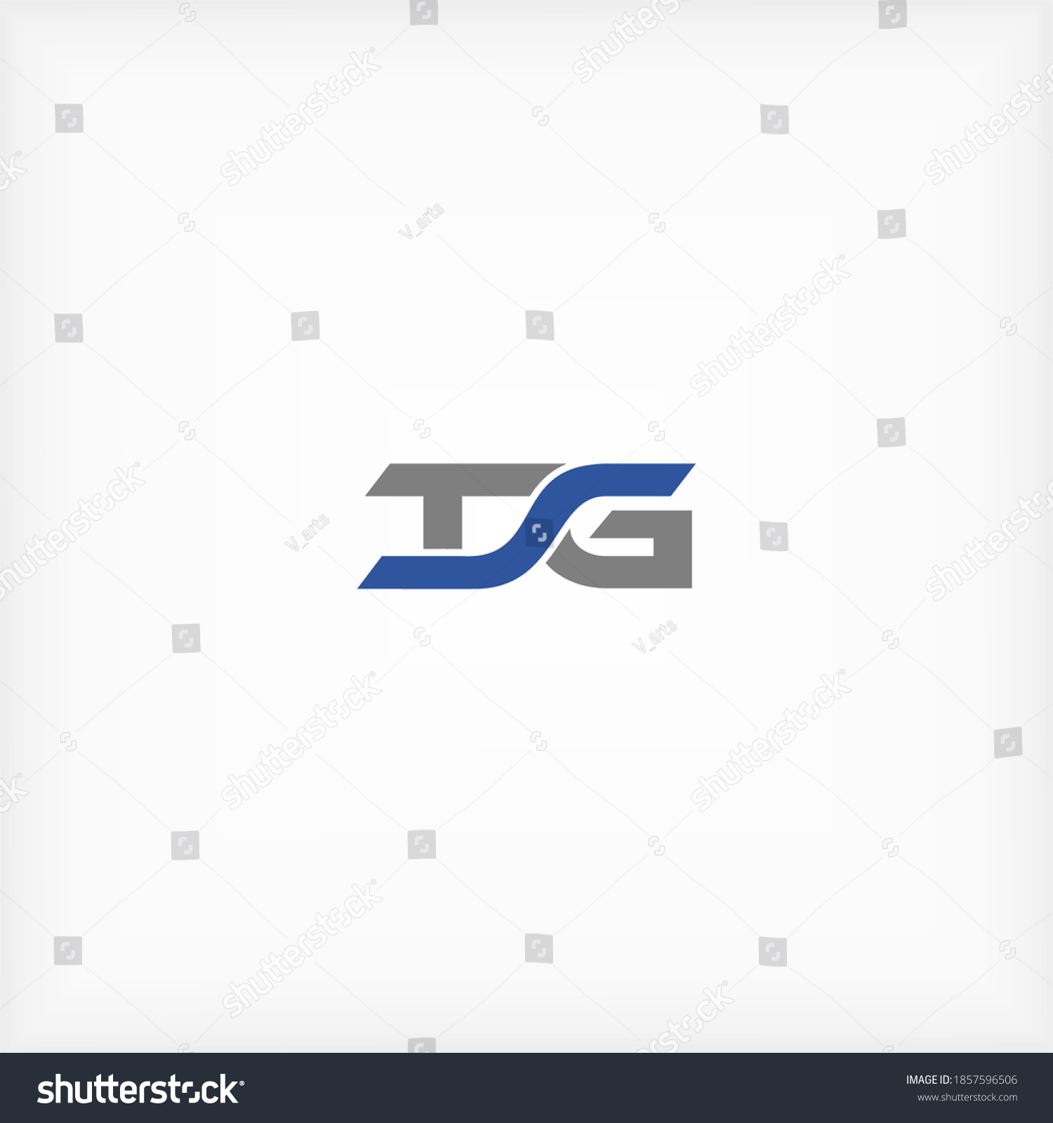 Vector Illustration Modern Logo Type Tsg Stock Vector (Royalty Free ...