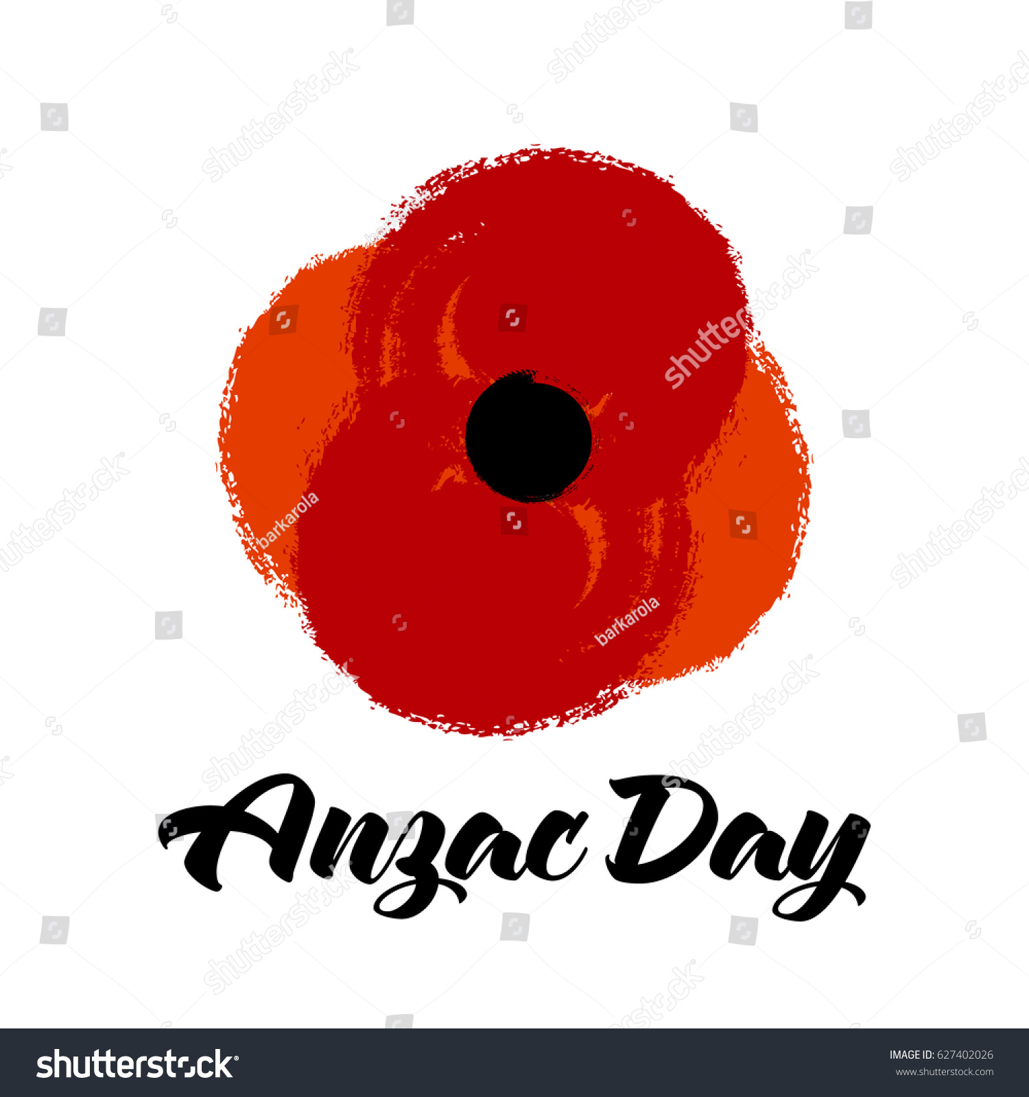 Vector Illustration Bright Poppy Flower Remembrance Stock Vector ... Vector Illustration Bright Poppy Flower Remembrance Stock Vector ...