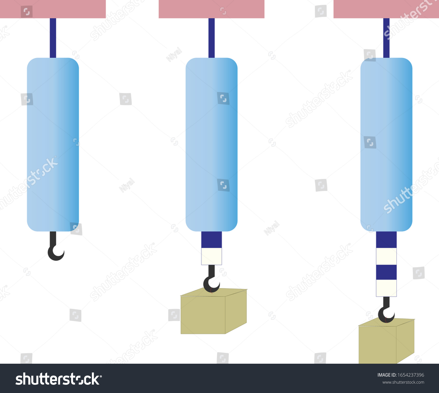 Vector Illustration Dynamometer Experiment Stock Vector (Royalty Free ...