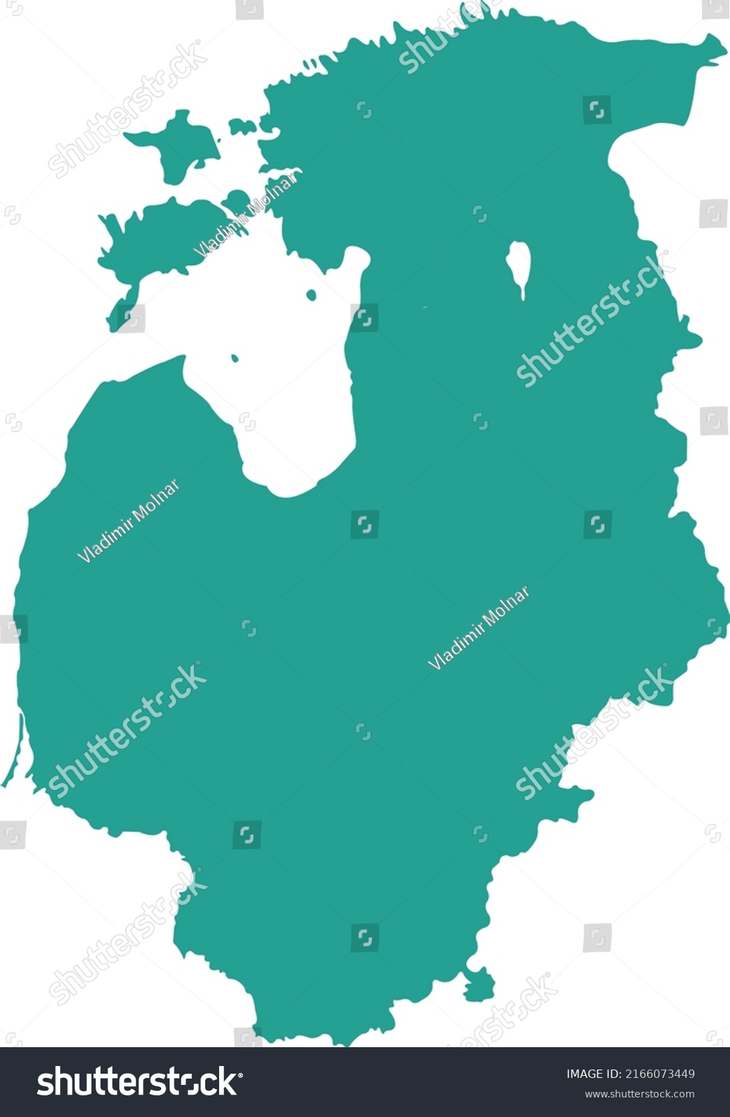 Vector Illustration Baltic Countries Map Stock Vector (Royalty Free ...