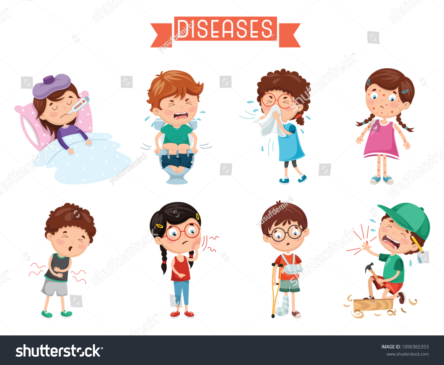 Vector Illustration Child Diseases: เวกเตอร์สต็อก (ปลอดค่าลิขสิทธิ์ ... Vector Illustration Child Diseases: เวกเตอร์สต็อก (ปลอดค่าลิขสิทธิ์ ...