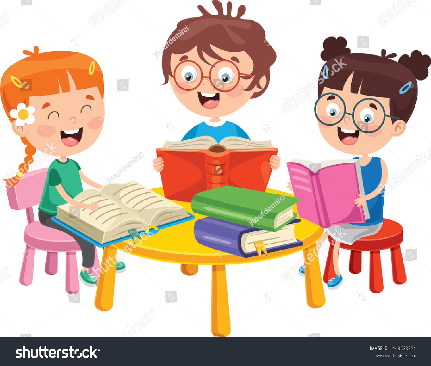 Vector Illustration Children Education: vetor stock (livre de direitos ... Vector Illustration Children Education: vetor stock (livre de direitos ...