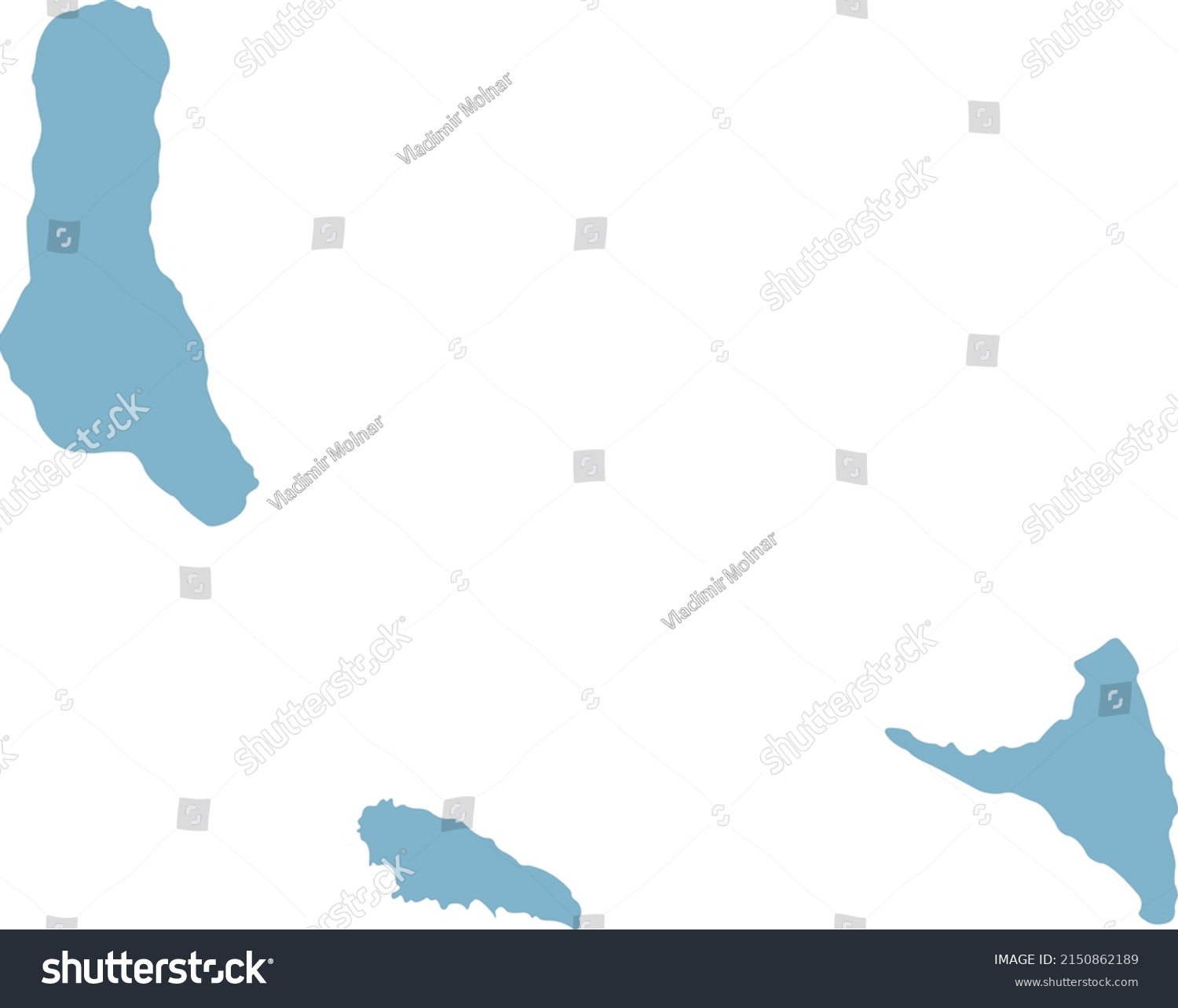 Vector Illustration Comoros Map Stock Vector (Royalty Free) 2150862189 ...