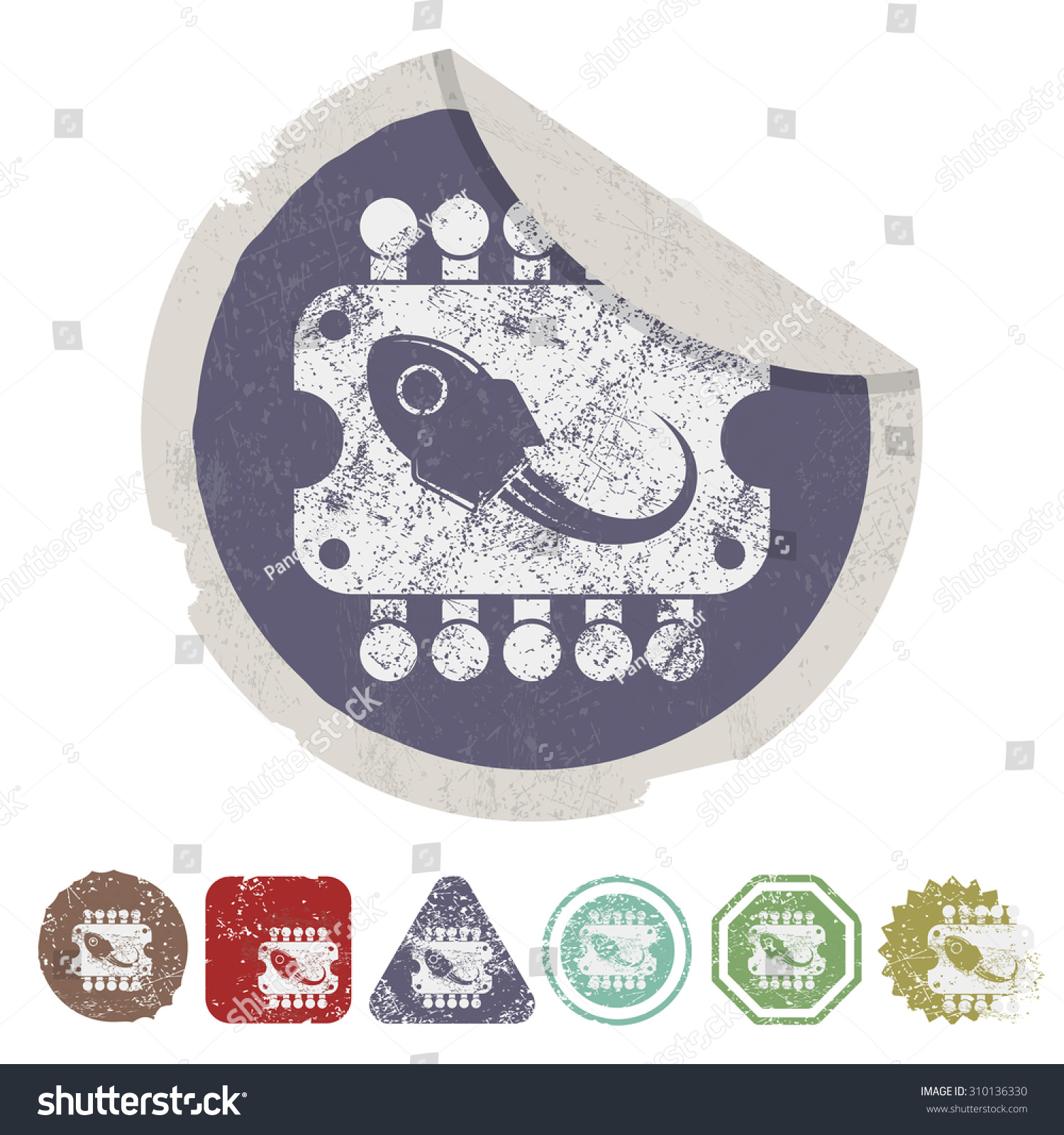 Vector Illustration Computer Technology Modern Icon Stock Vector ...