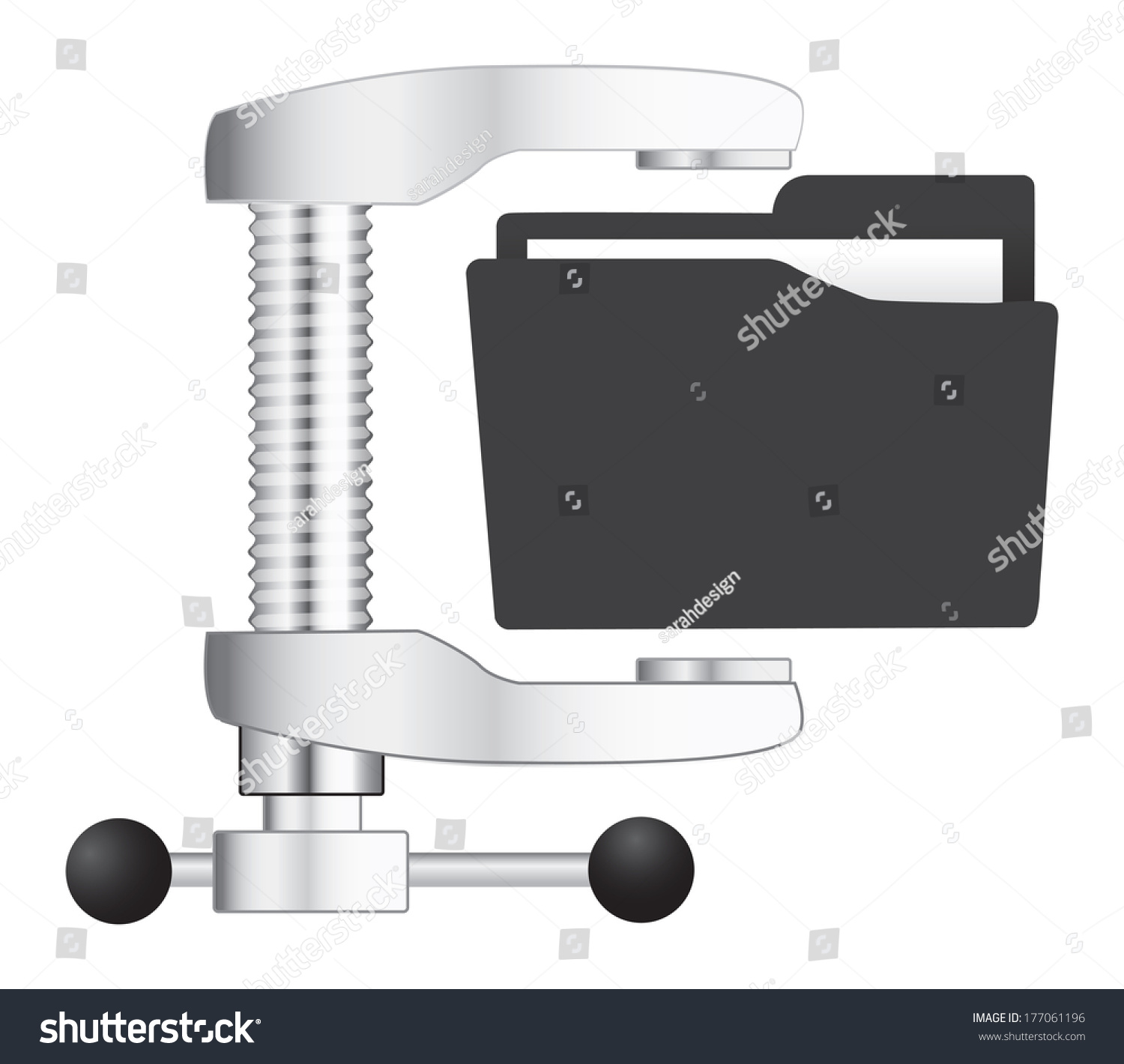 Vector Illustration Computer Zip Folder Icon Stock Vector (Royalty Free ...