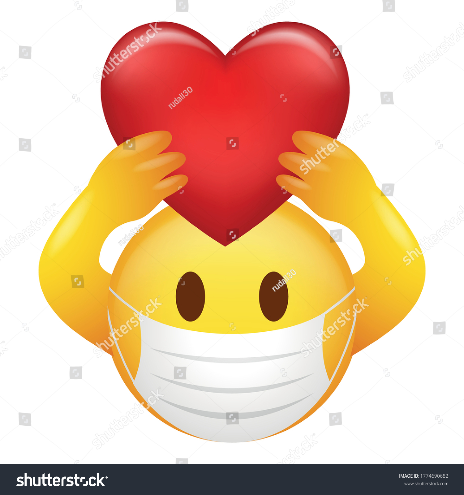 Vector Illustration Emoticon Wearing Medical Mask Stock Vector (Royalty ... Vector Illustration Emoticon Wearing Medical Mask Stock Vector (Royalty ...
