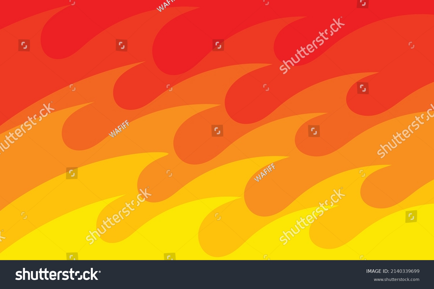 Vector Illustration Fire Gradient Background Stock Vector (Royalty Free ...