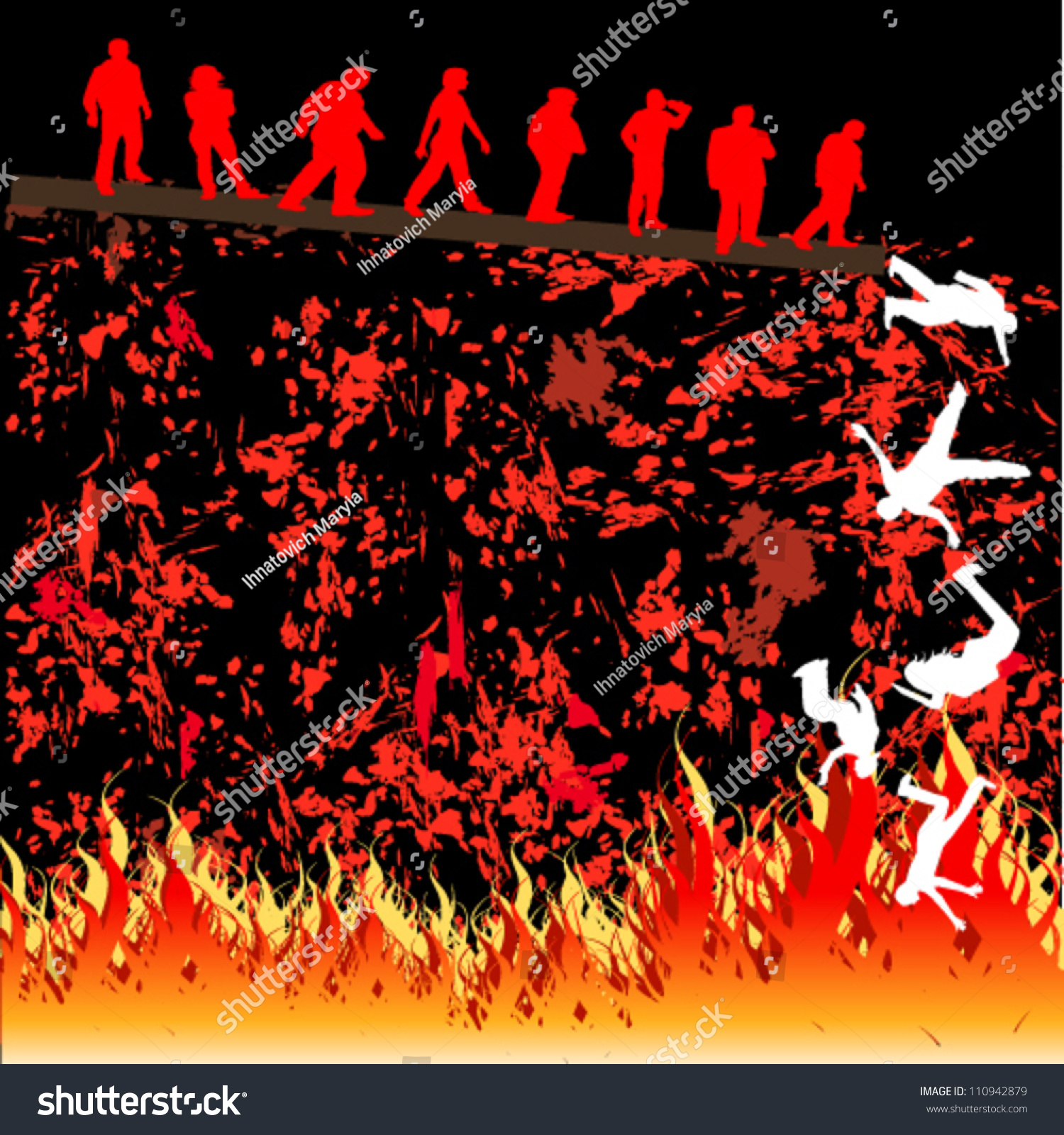 Vector Illustration Of Hell - 110942879 : Shutterstock