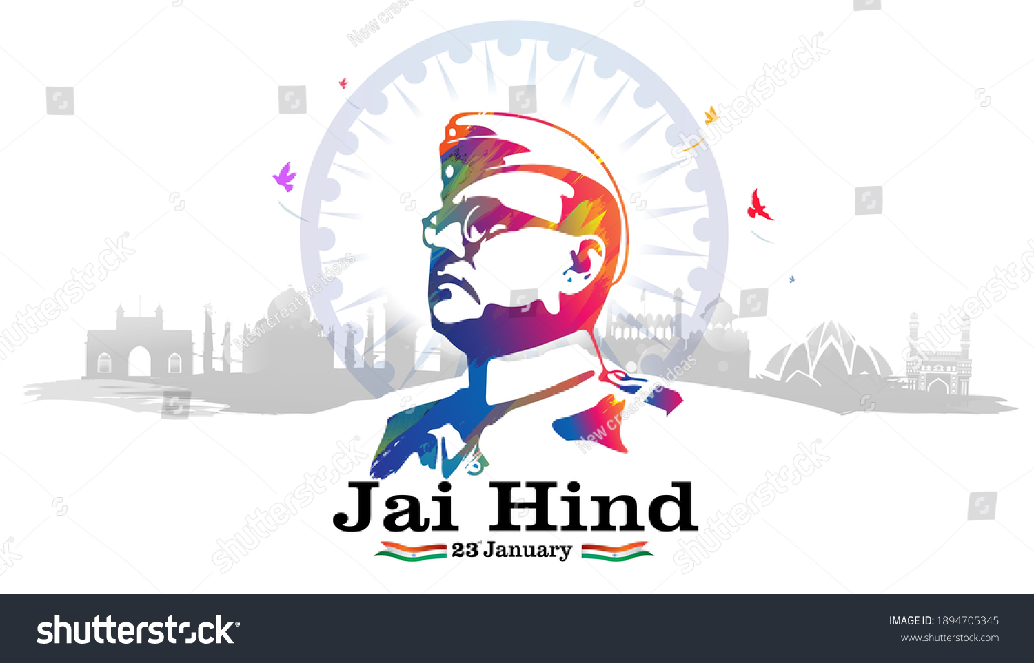 Vector Illustration Netaji Subhash Chandra Bose Stock Vector (Royalty ... Vector Illustration Netaji Subhash Chandra Bose Stock Vector (Royalty ...