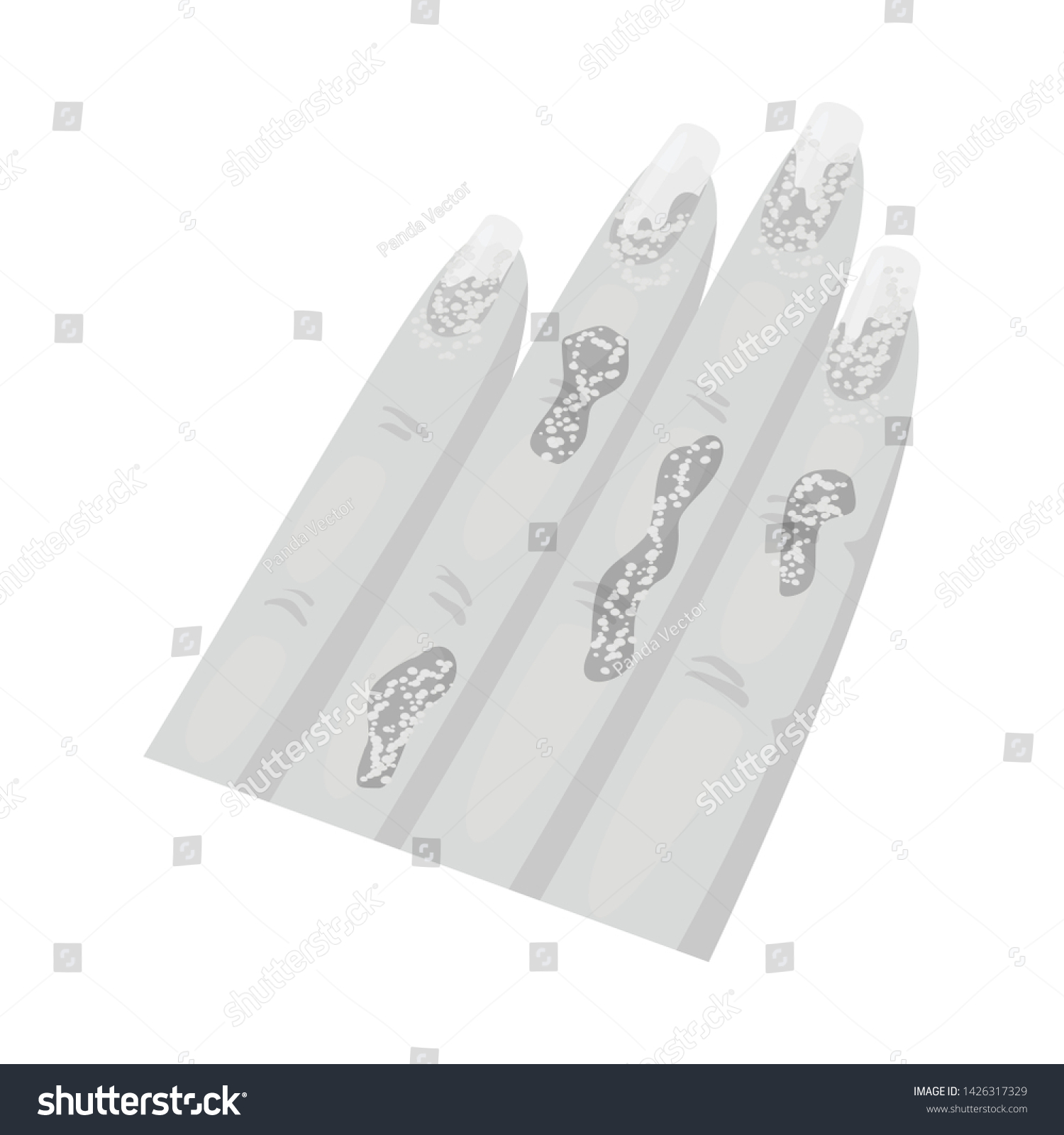 Vector Illustration Psoriasis Body Icon Collection Stock Vector