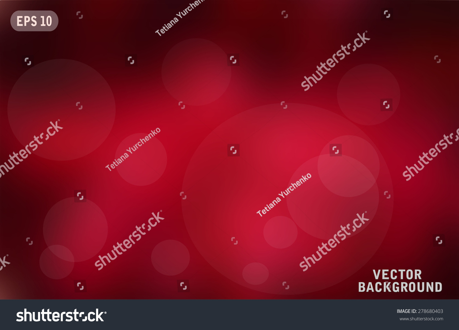 Vector Illustration On Blurry Red Abstract Stock Vector (Royalty Free ...