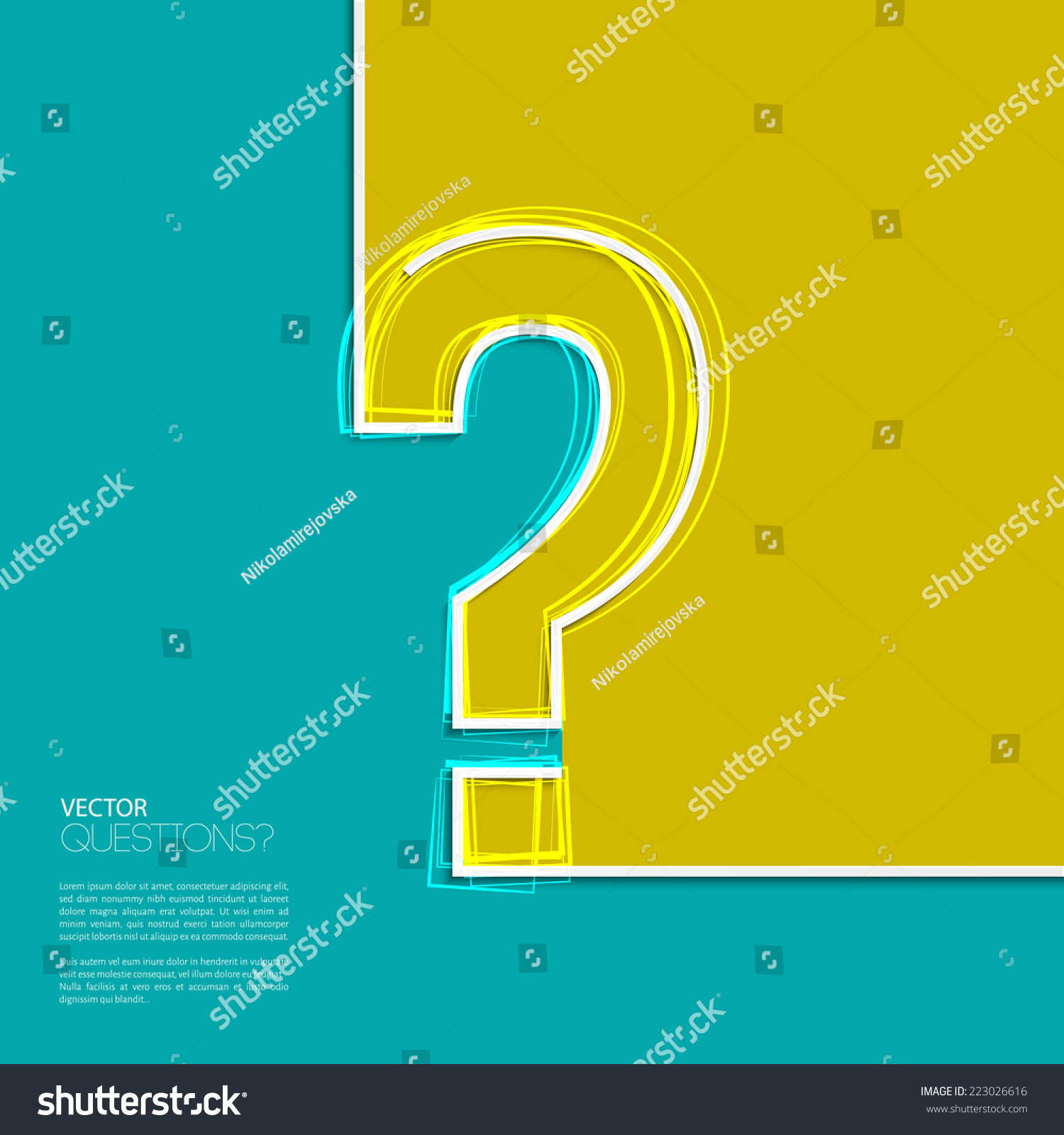 Vector Illustration Question Mark Icon Flat Stock Vector (Royalty Free ...