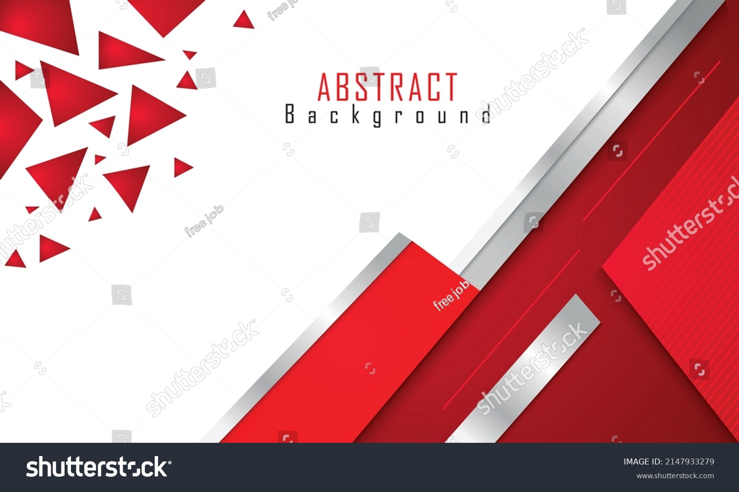 Vector Illustration Red Background Design Template Stock Vector ...