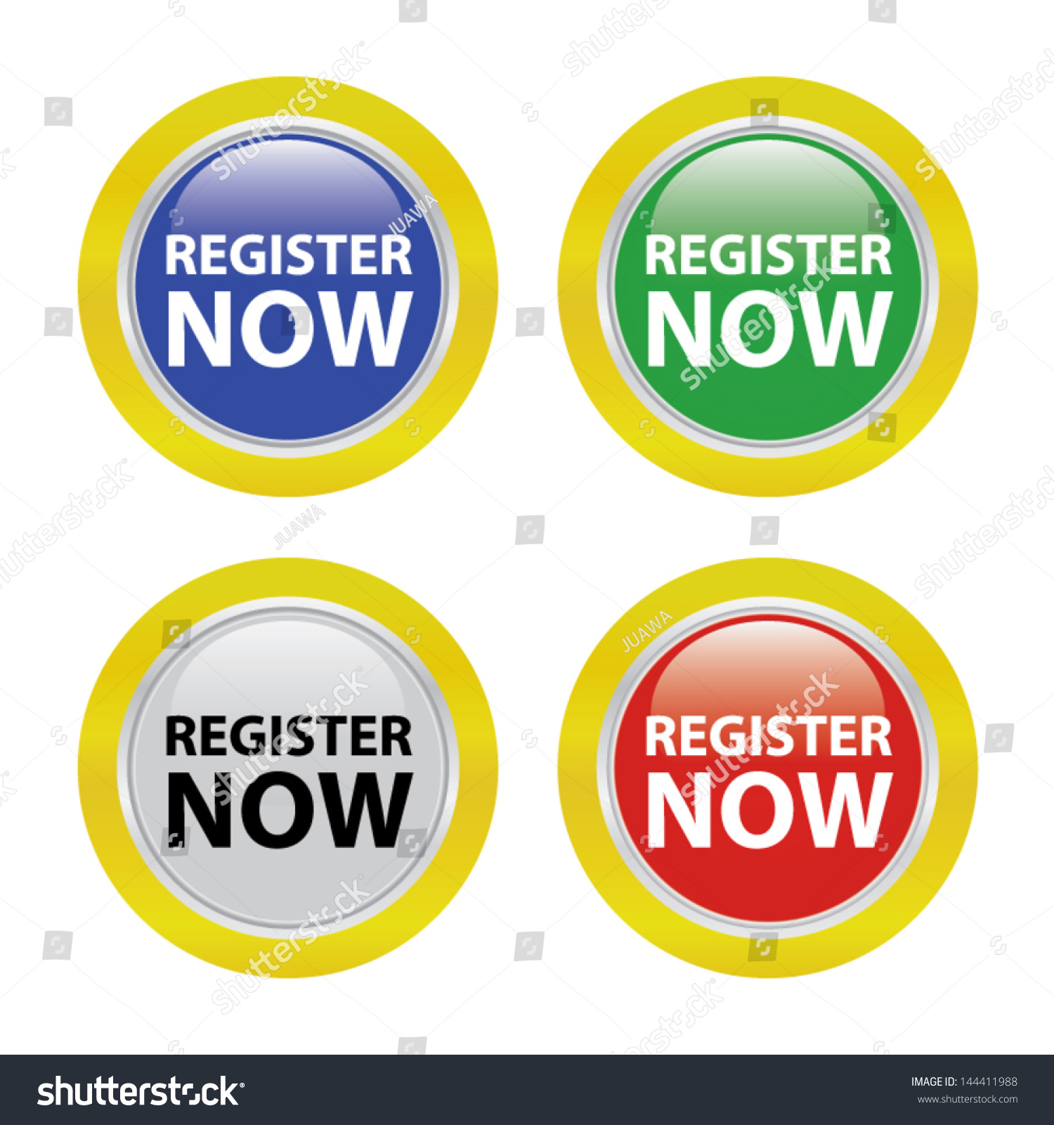 Vector Illustration Register Now Sticker Stock Vector (Royalty Free ...