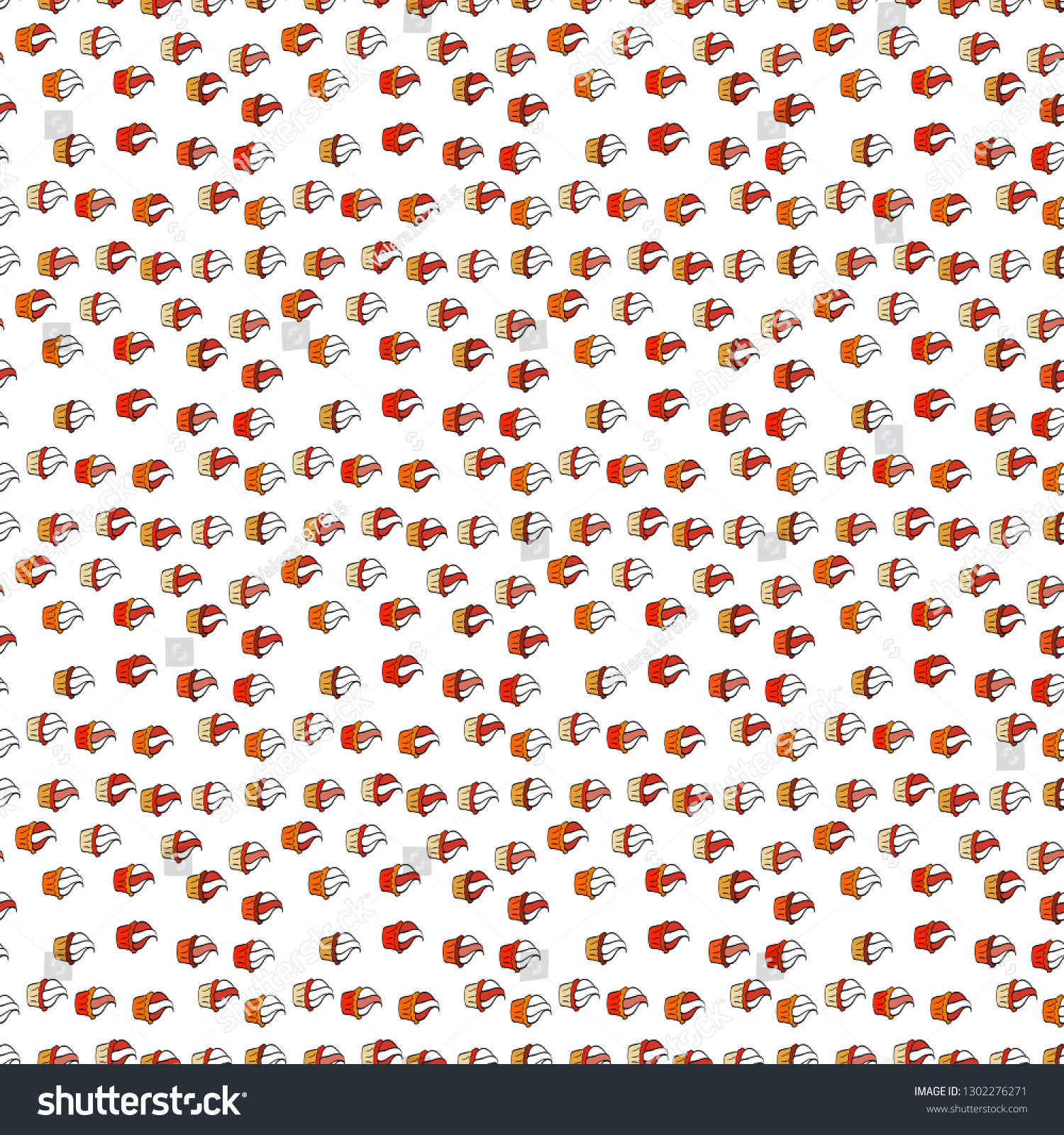 Vector Illustration Sweets Background Design Seamless Stock Vector ...