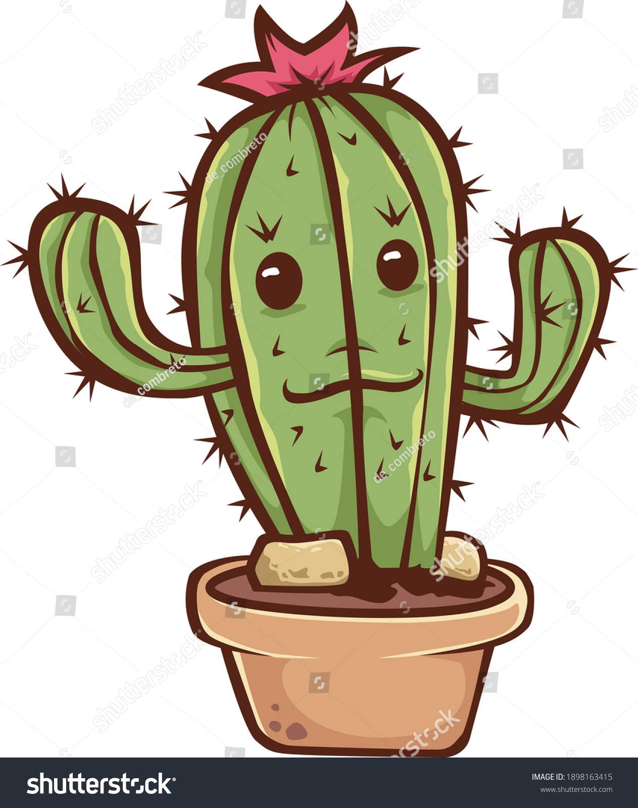 Cactus_cartoon Images, Stock Photos & Vectors | Shutterstock