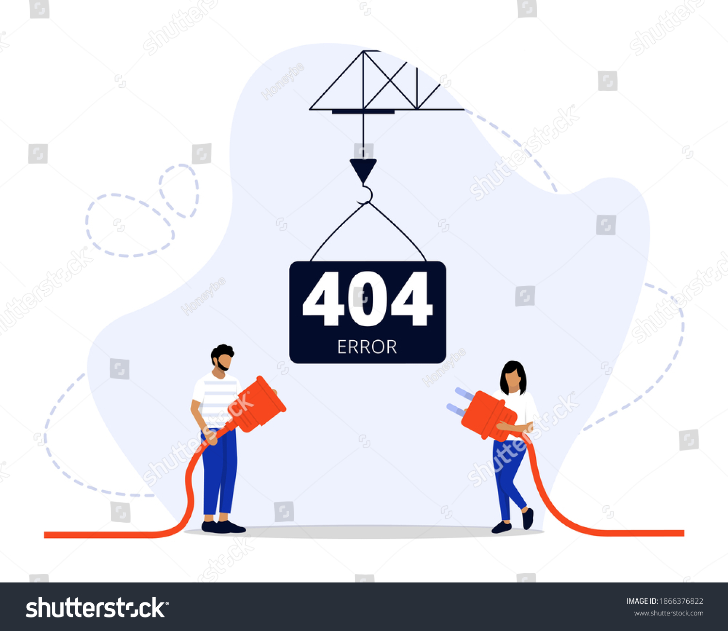 Vector Illustration Website Under Construction Concept Stock Vector ...