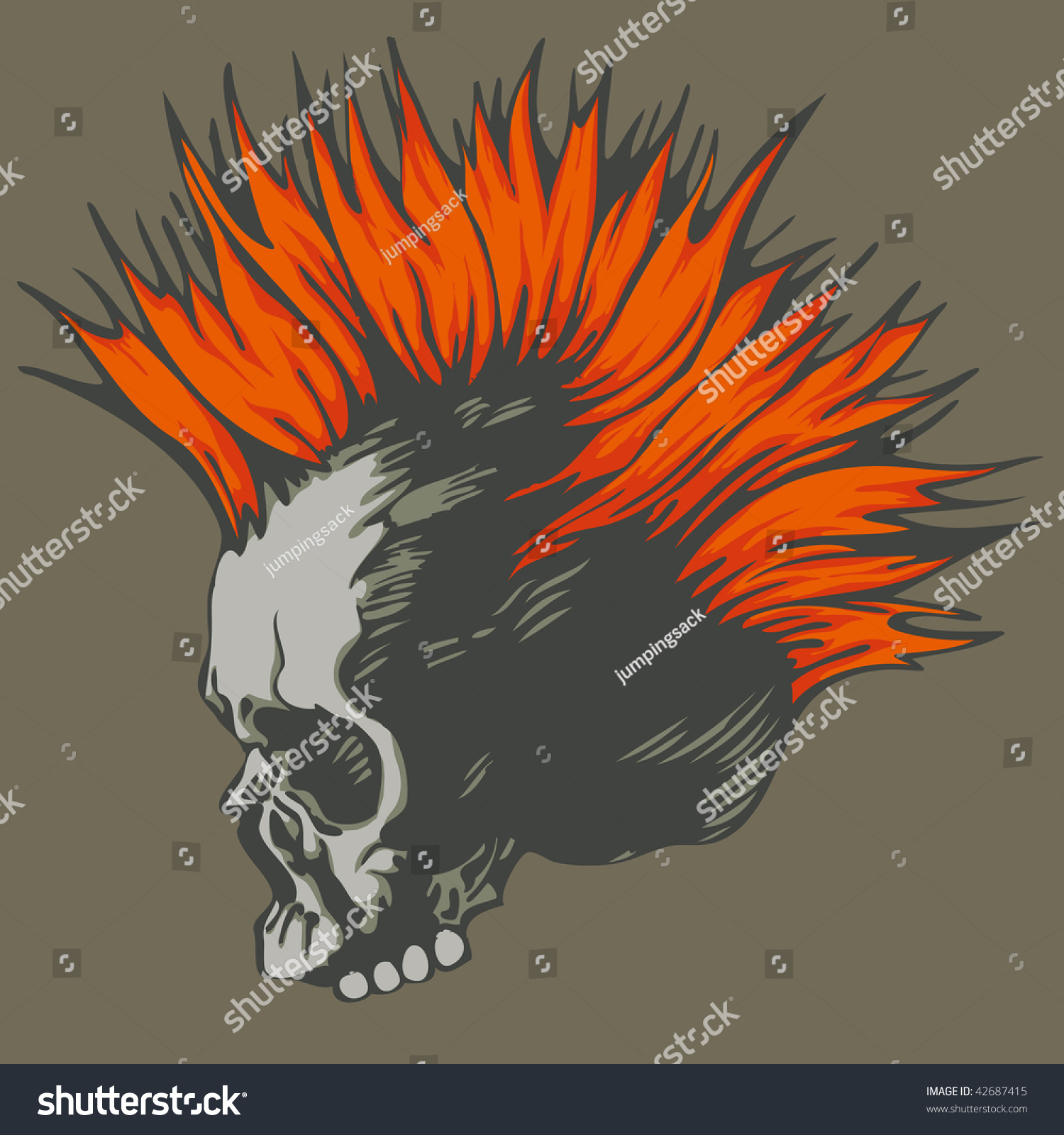 12,741 Skull punk Images, Stock Photos & Vectors | Shutterstock