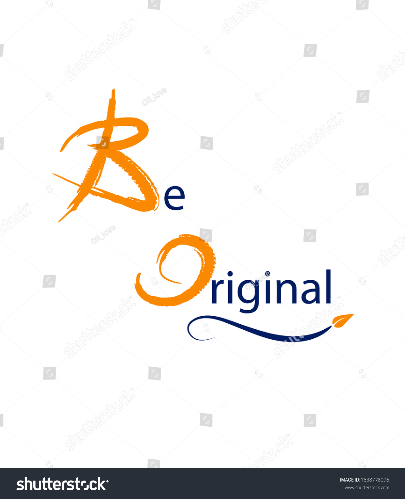 Vector Illustration Words Be Original: เวกเตอร์สต็อก (ปลอดค่าลิขสิทธิ์ ...