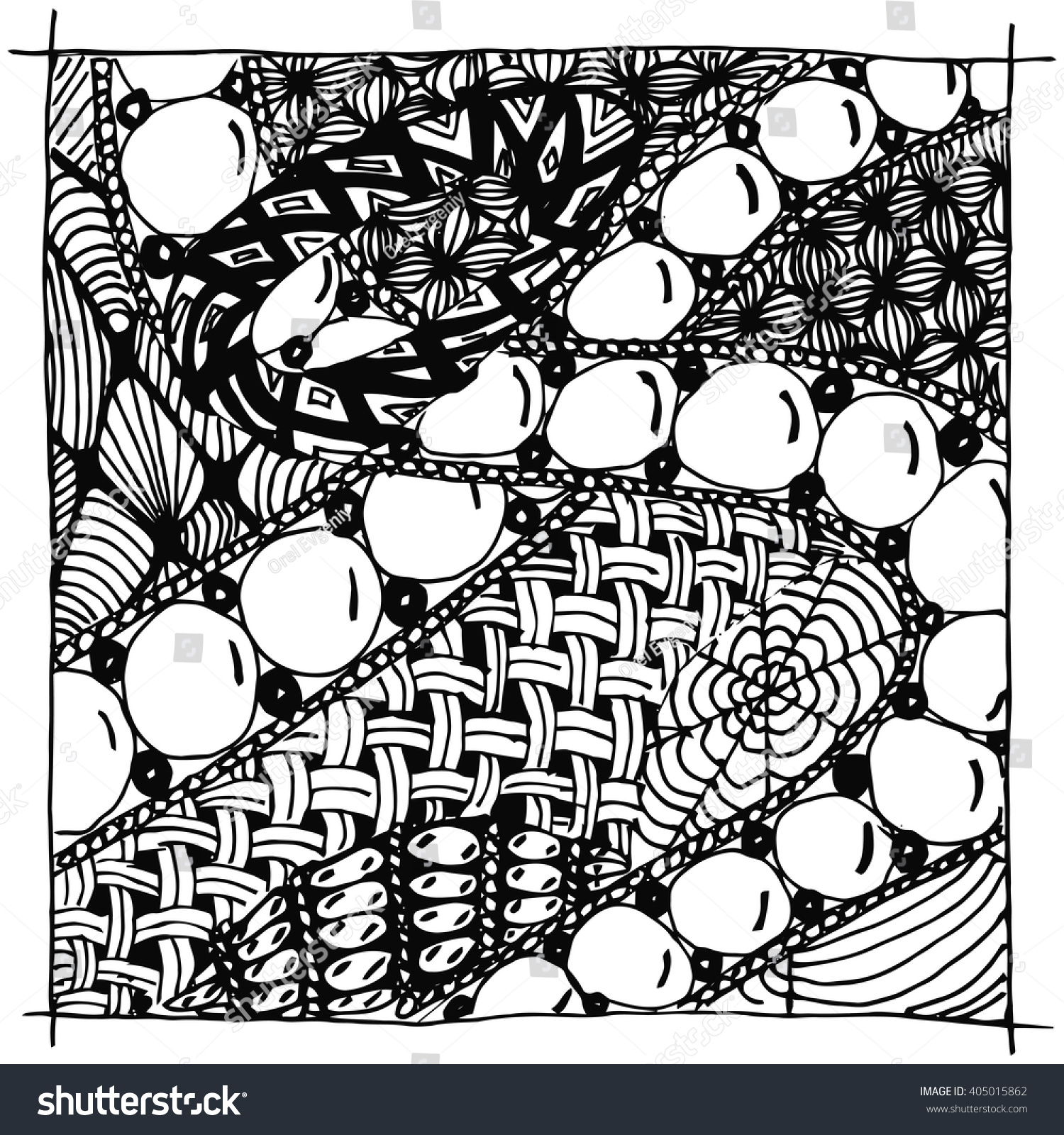 Vector Illustration Zentangle Stock Vector (Royalty Free) 405015862
