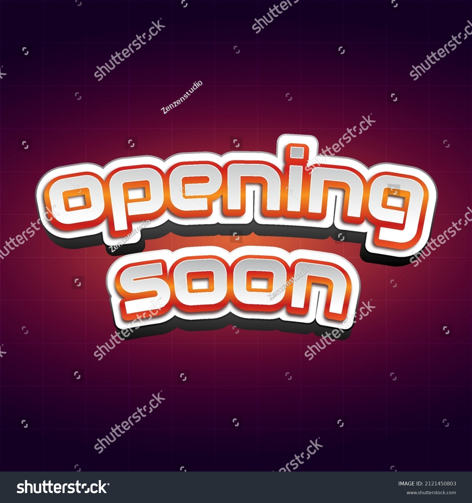 Vector Illustrations Lettering Opening Soon Stock Vector (Royalty Free ...