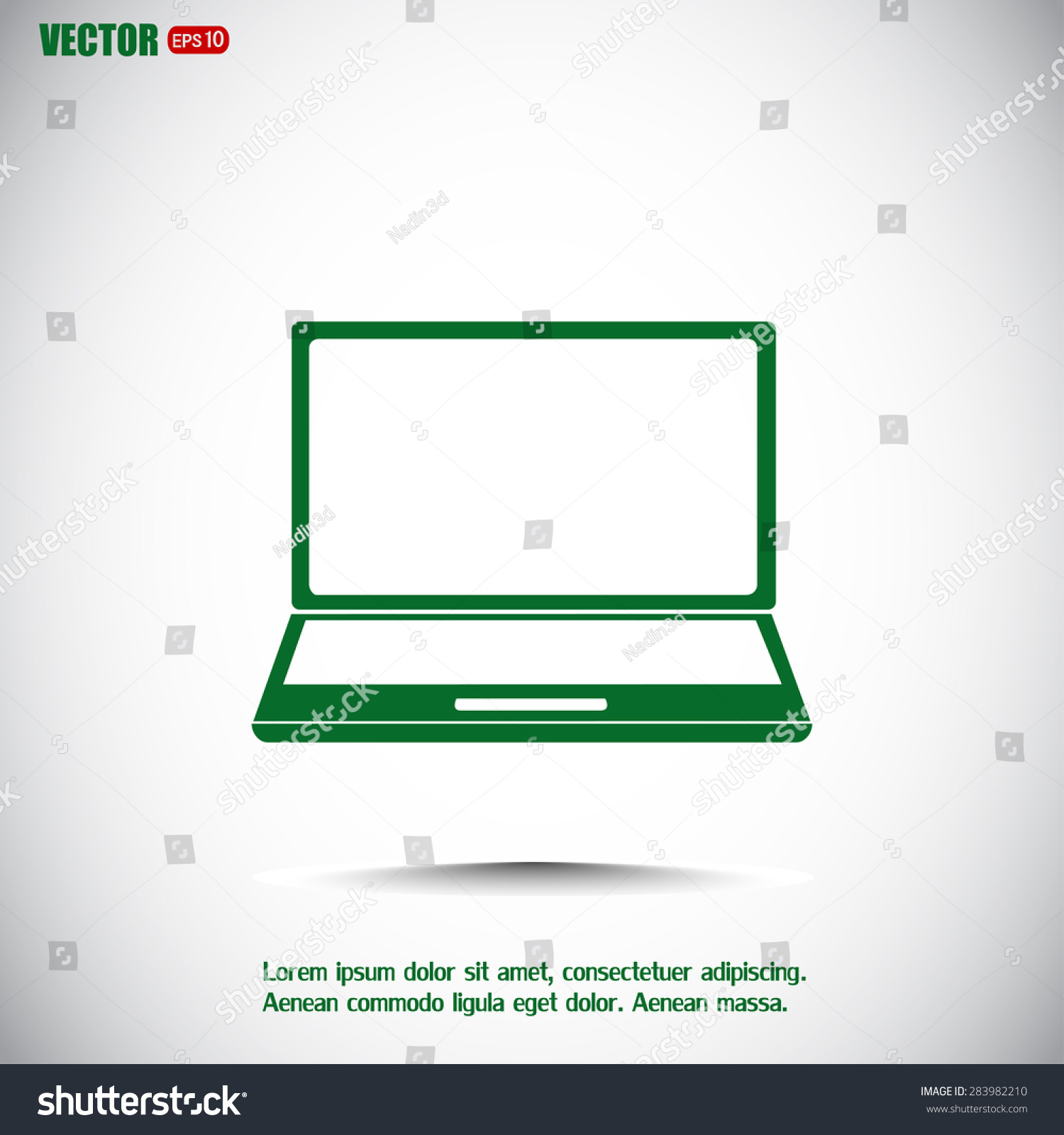 Vector Illustrations Computer Stock Vector (Royalty Free) 283982210 ...