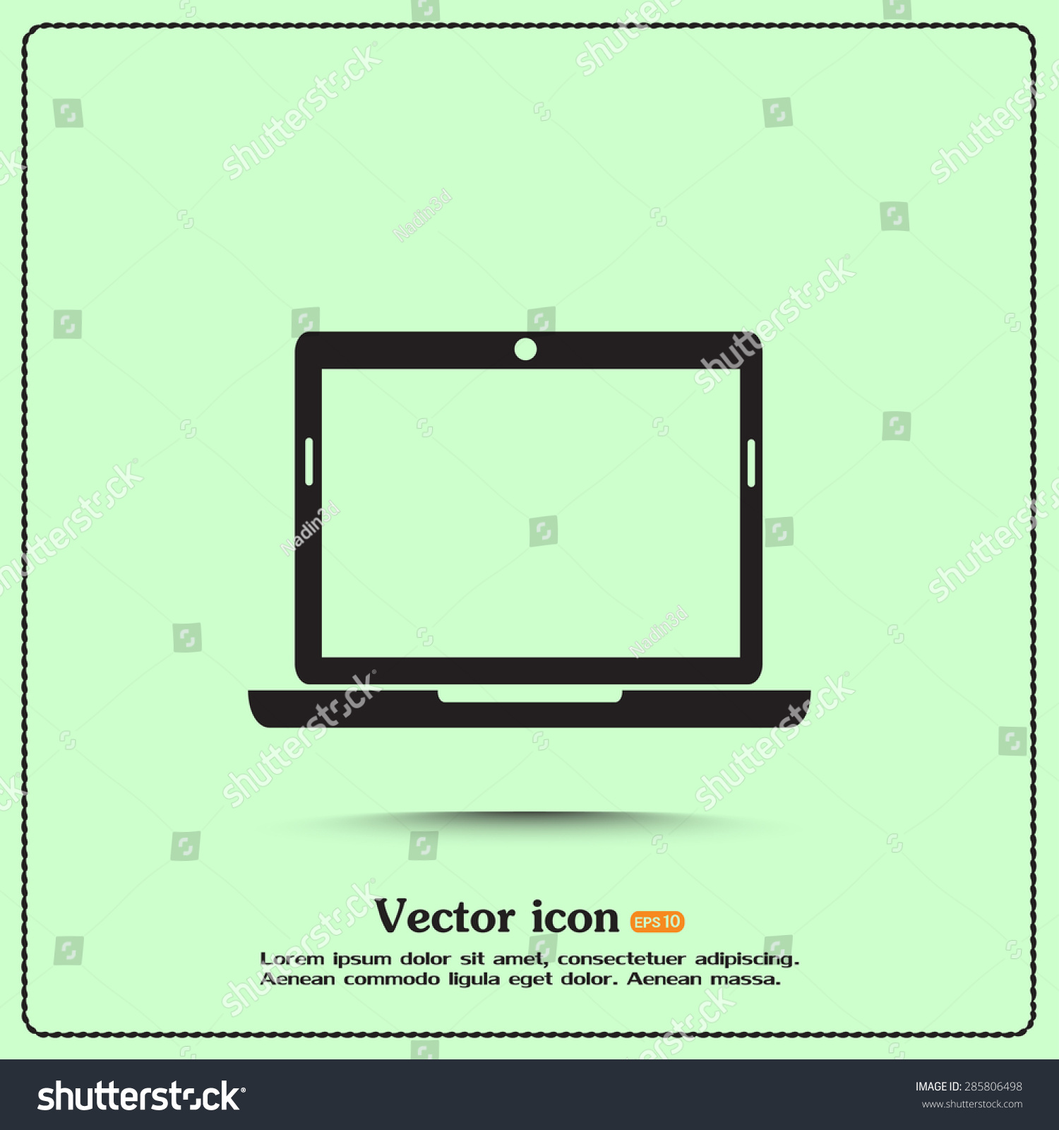 Vector Illustrations Computer Stock Vector (Royalty Free) 285806498 ...