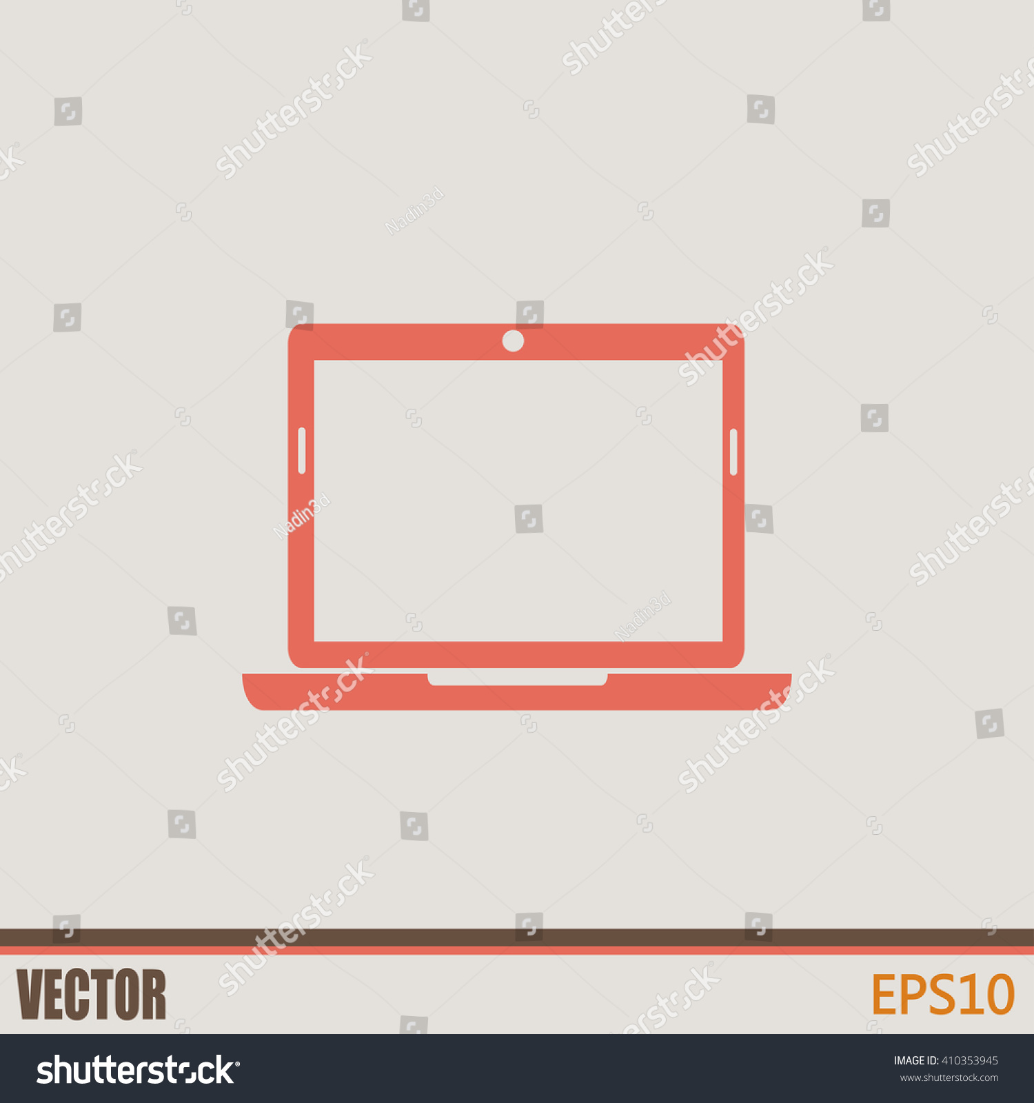 Vector Illustrations Computer Stock Vector (Royalty Free) 410353945 ...
