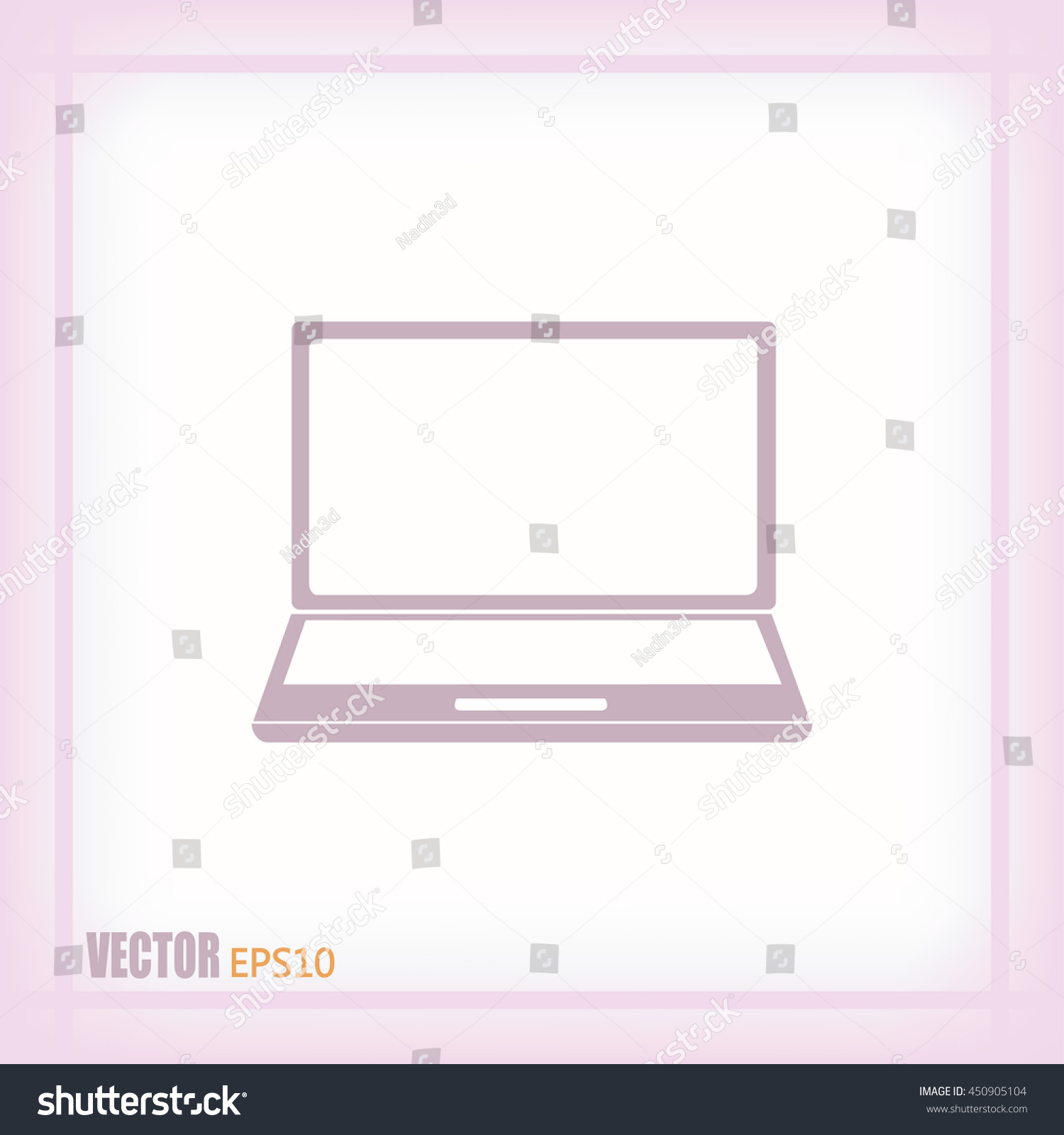 Vector Illustrations Computer Stock Vector (Royalty Free) 450905104 ...