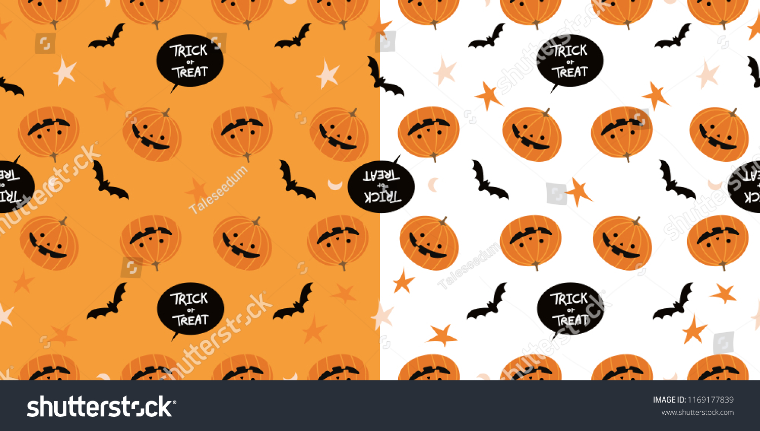 Vector Illustrator Cartoon Pumpkins Halloween 2 Stock Vector (Royalty ...