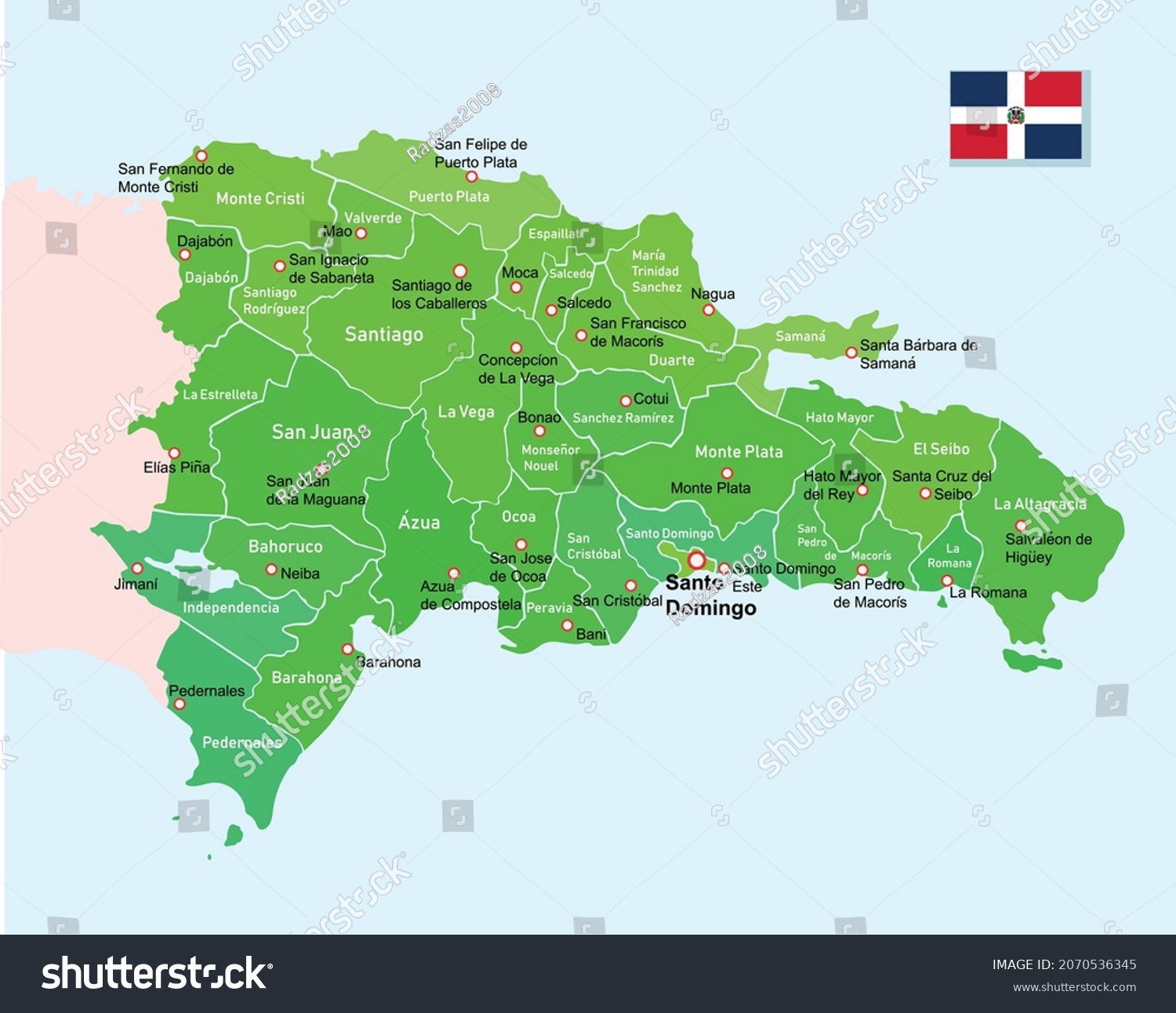 Vector Image Dominican Republic Regions Map Stock Vector (Royalty Free ... Vector Image Dominican Republic Regions Map Stock Vector (Royalty Free ...