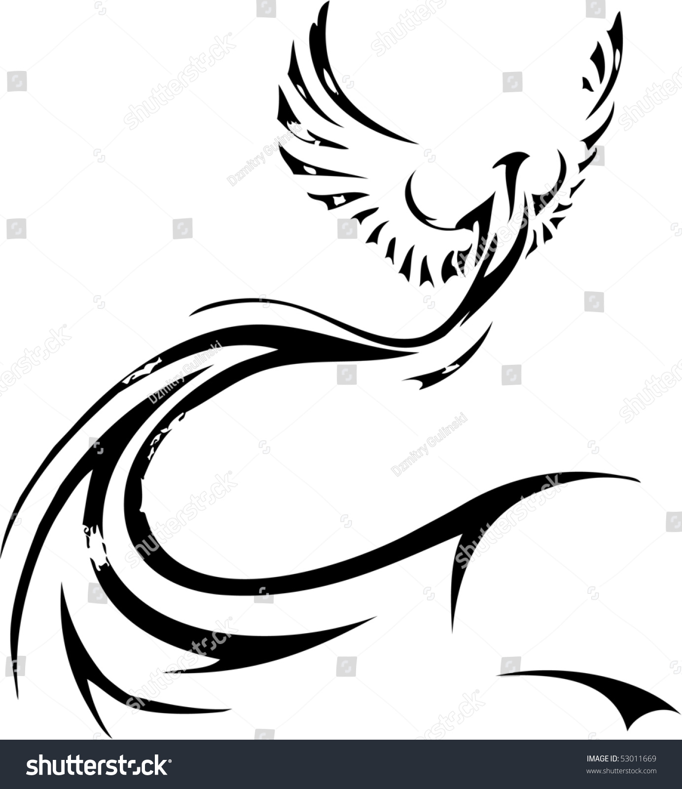 Vector Image Phoenix Stock Vector (Royalty Free) 53011669