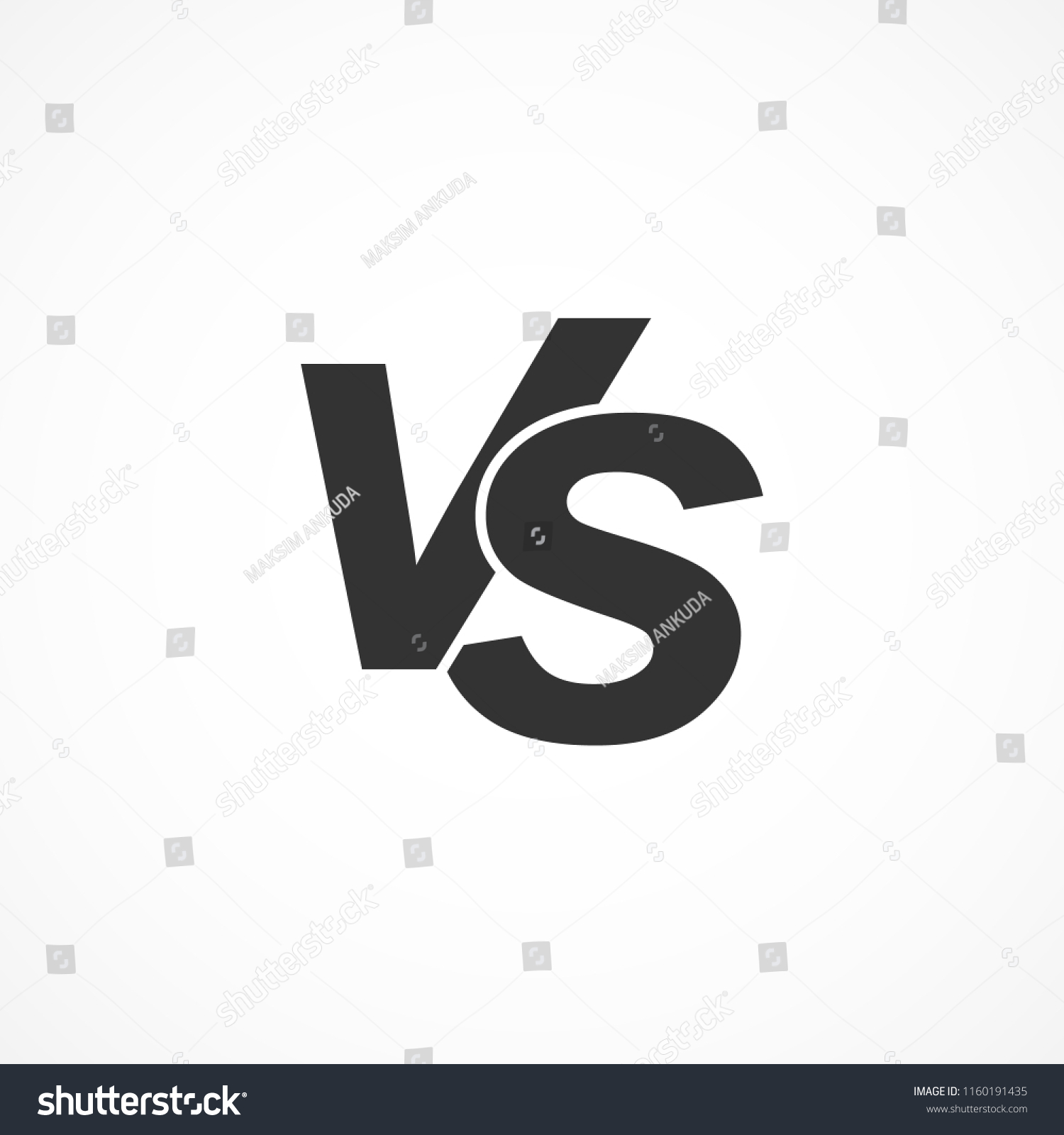 Icono VS de imagen vectorial.: vector de stock (libre de regalías ...