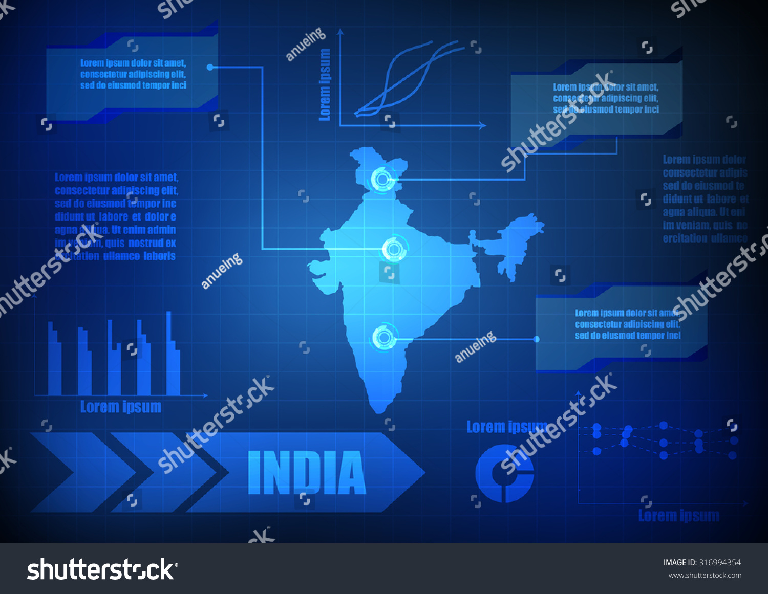 Vector India Map Network Line Grid: เวกเตอร์สต็อก (ปลอดค่าลิขสิทธิ์ ...