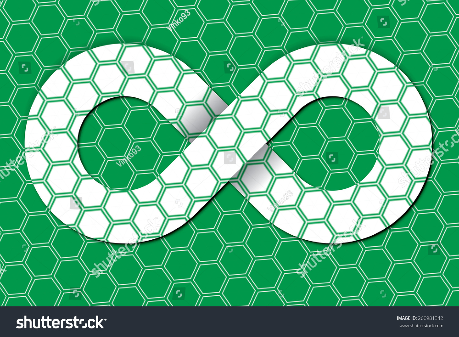 Vector Infinity Symbol Hexagon Texture: vector de stock (libre de ...