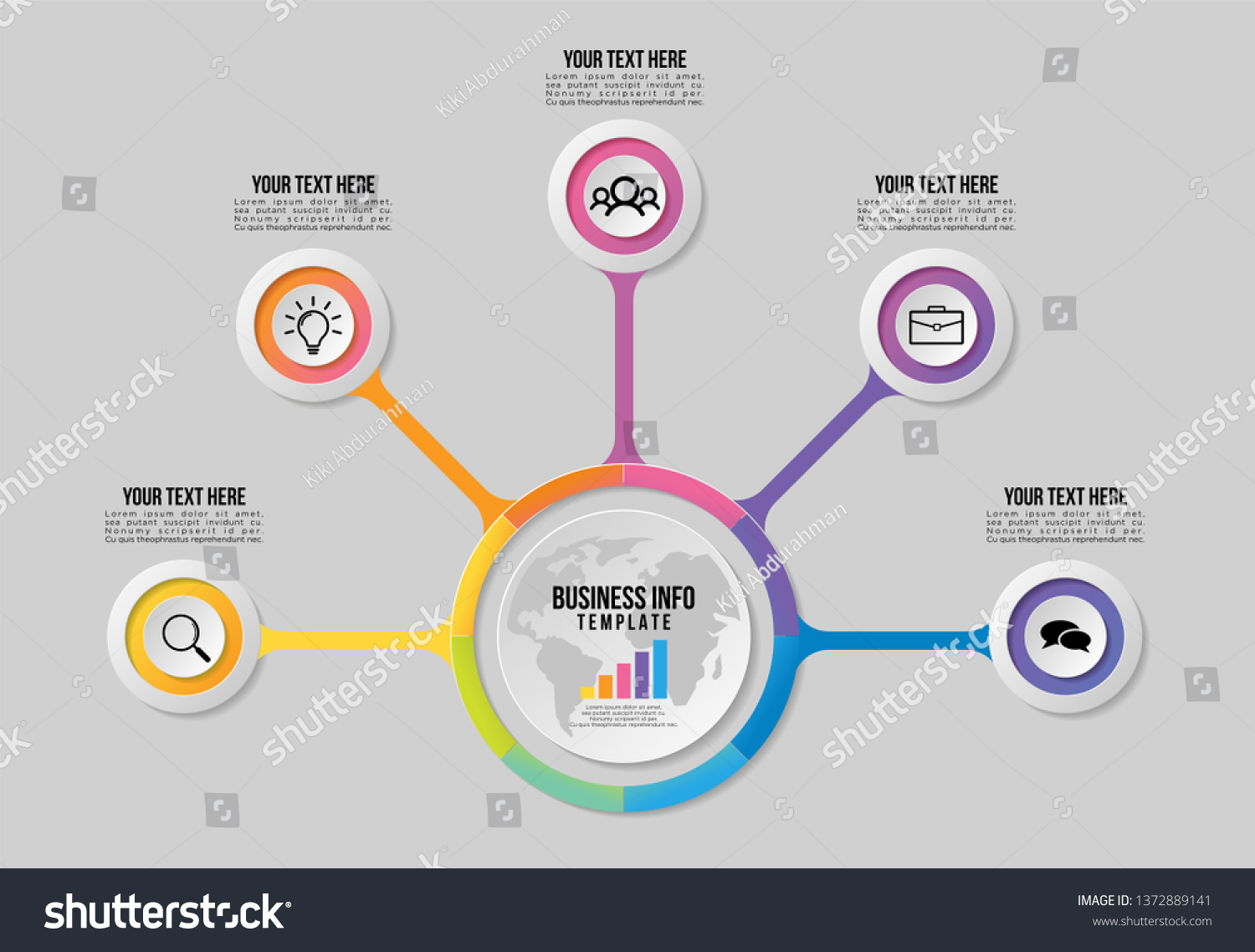 Vector Infographic Template Design Options Steps Stock Vector (Royalty ...