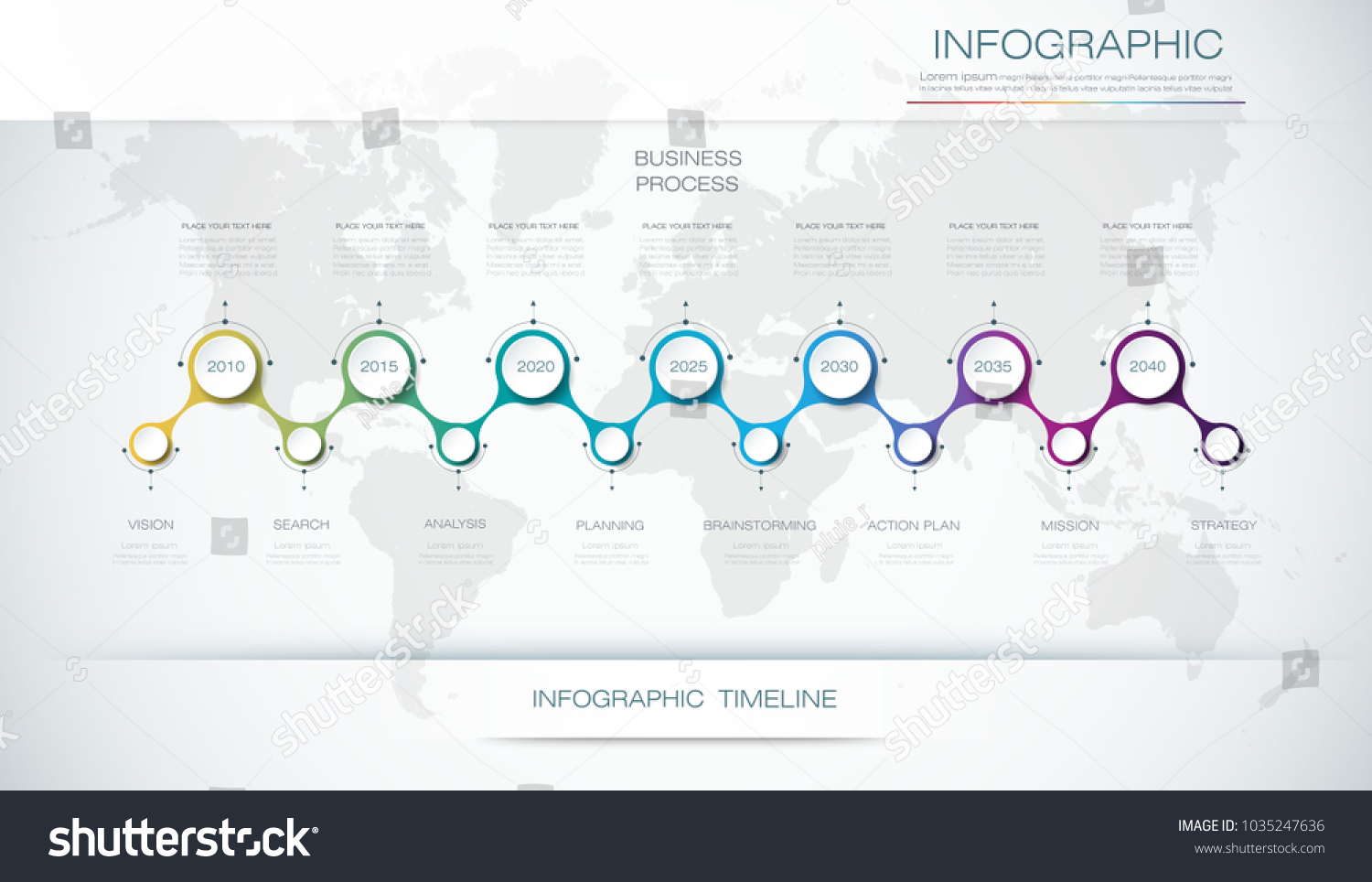 Vector Infographics Timeline Design Template 3d Stock Vector (Royalty ...