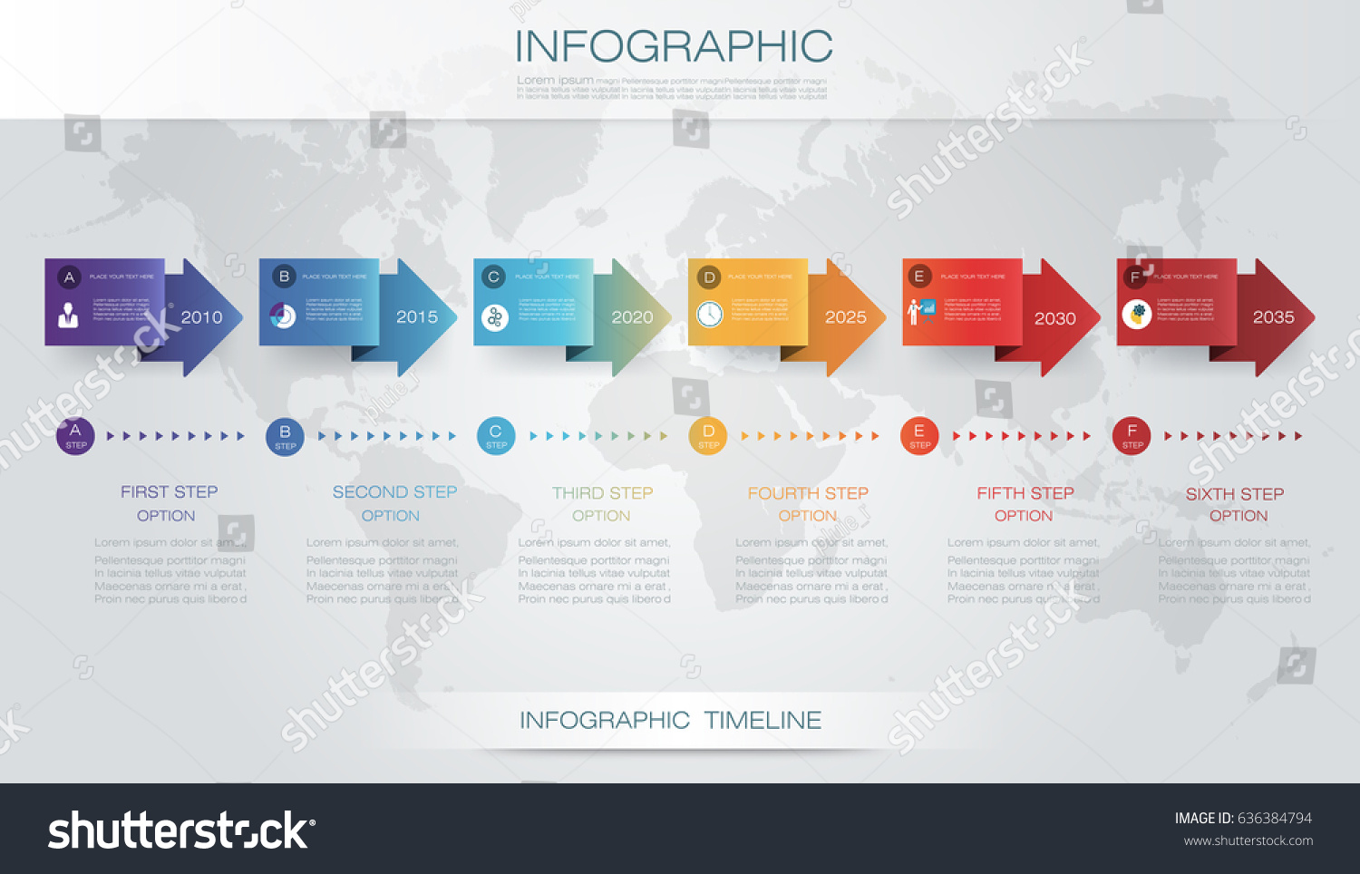 Vector Infographics Timeline Design Template 3d Stock Vector (Royalty ...