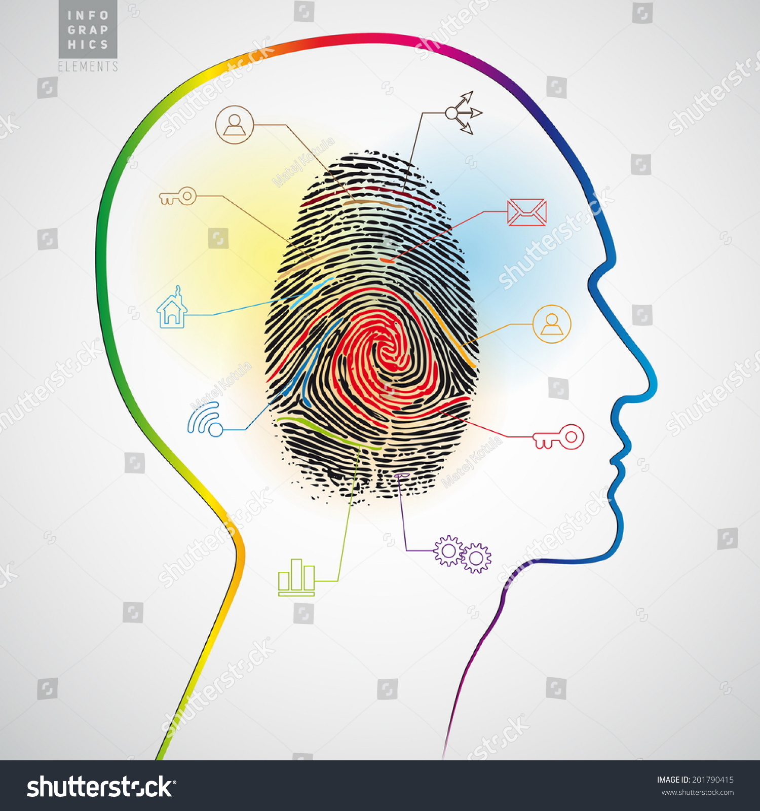 Vector Infographics Web Design Template Criminal Stock Vector (Royalty ...