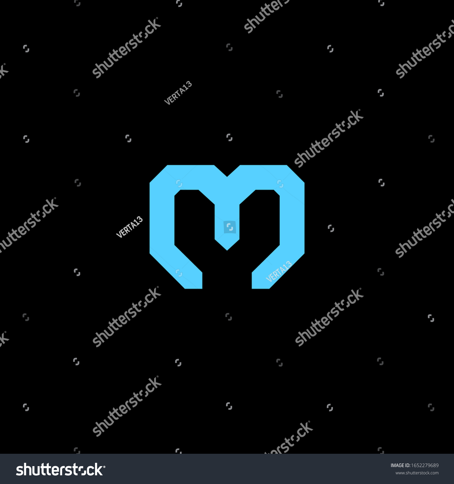 Vector Initial Letter M Y Design Stock Vector (Royalty Free) 1652279689 ...