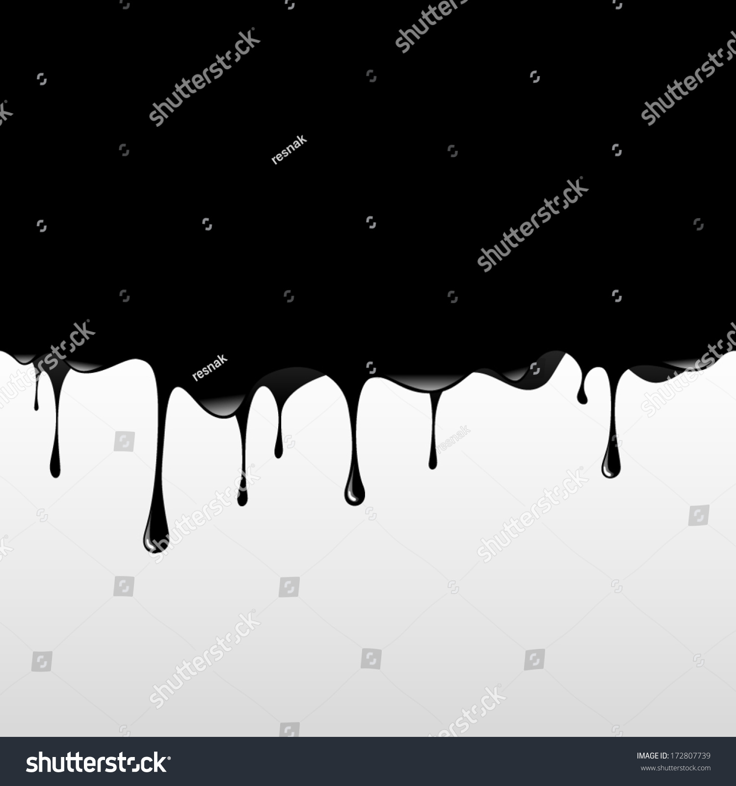 Vector Ink Dripping Background Separate Layers Stock Vector 172807739 ...