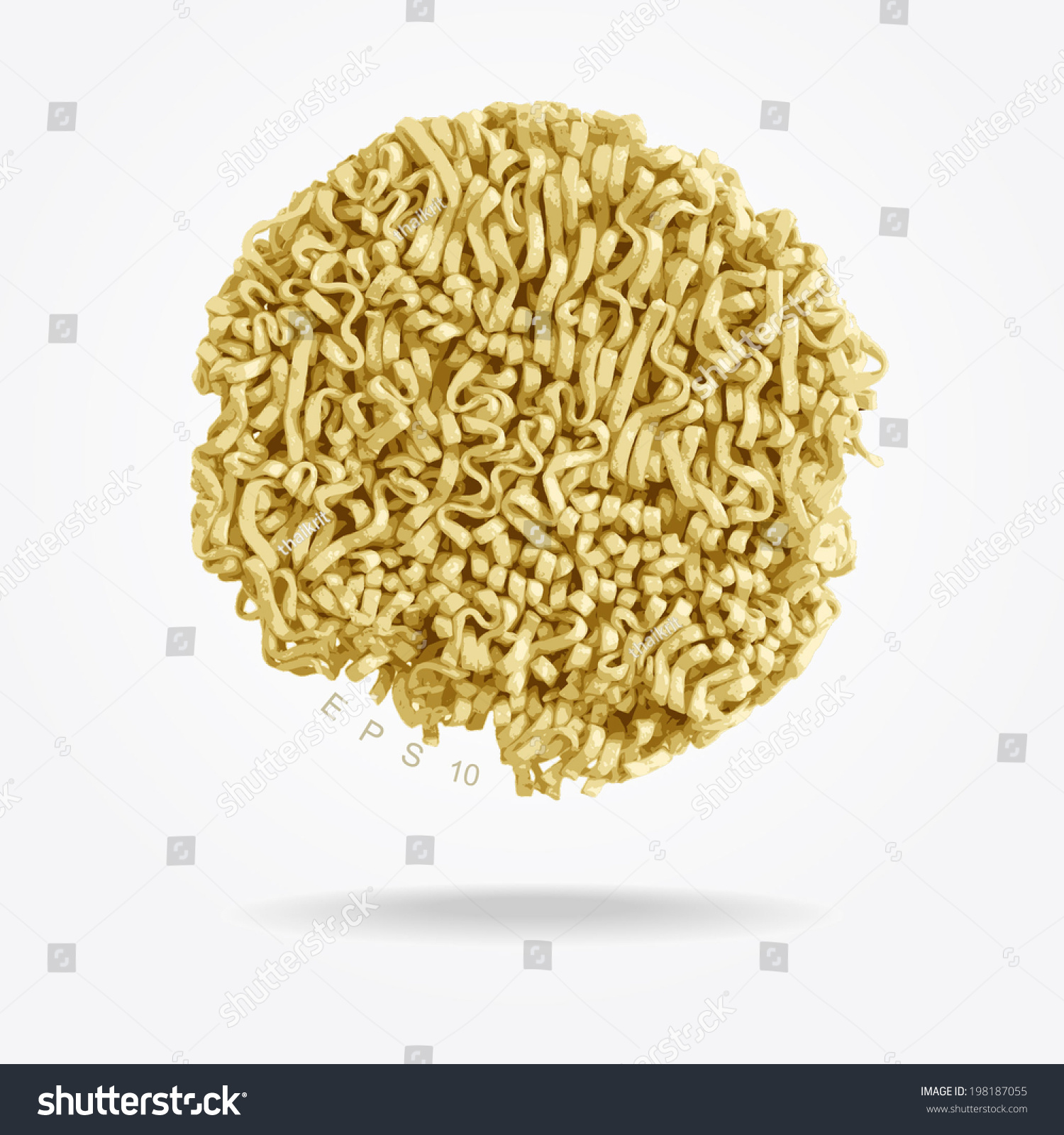 Vector Instant Noodles Stock Vector (Royalty Free) 198187055