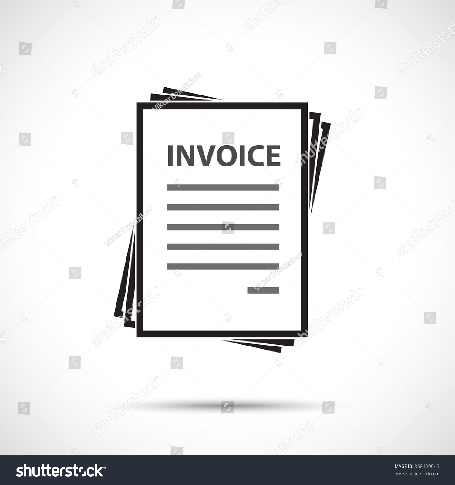Vector Invoice Icon Stock Vector (Royalty Free) 358499045 | Shutterstock Vector Invoice Icon Stock Vector (Royalty Free) 358499045 | Shutterstock