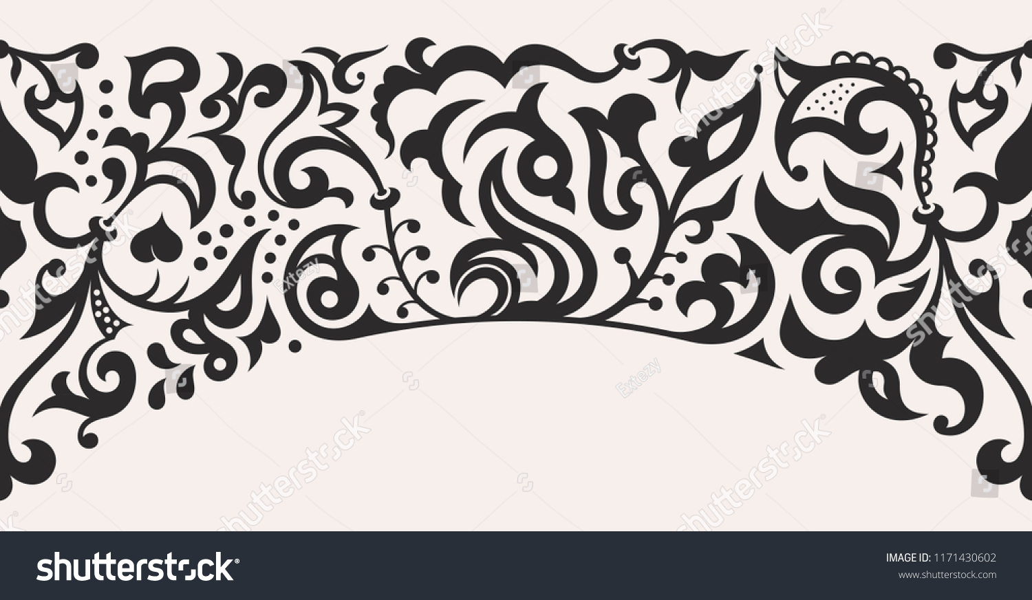Vector Islam Pattern Border Seamless Pattern Stock Vector (Royalty Free ...