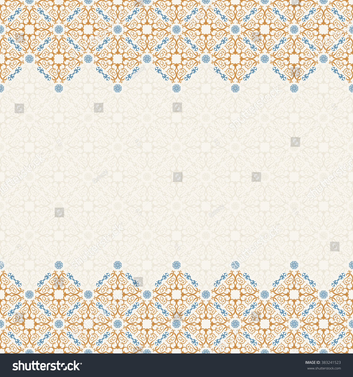 Vector Islam Pattern Border Seamless Pattern Stock Vector (Royalty Free ...