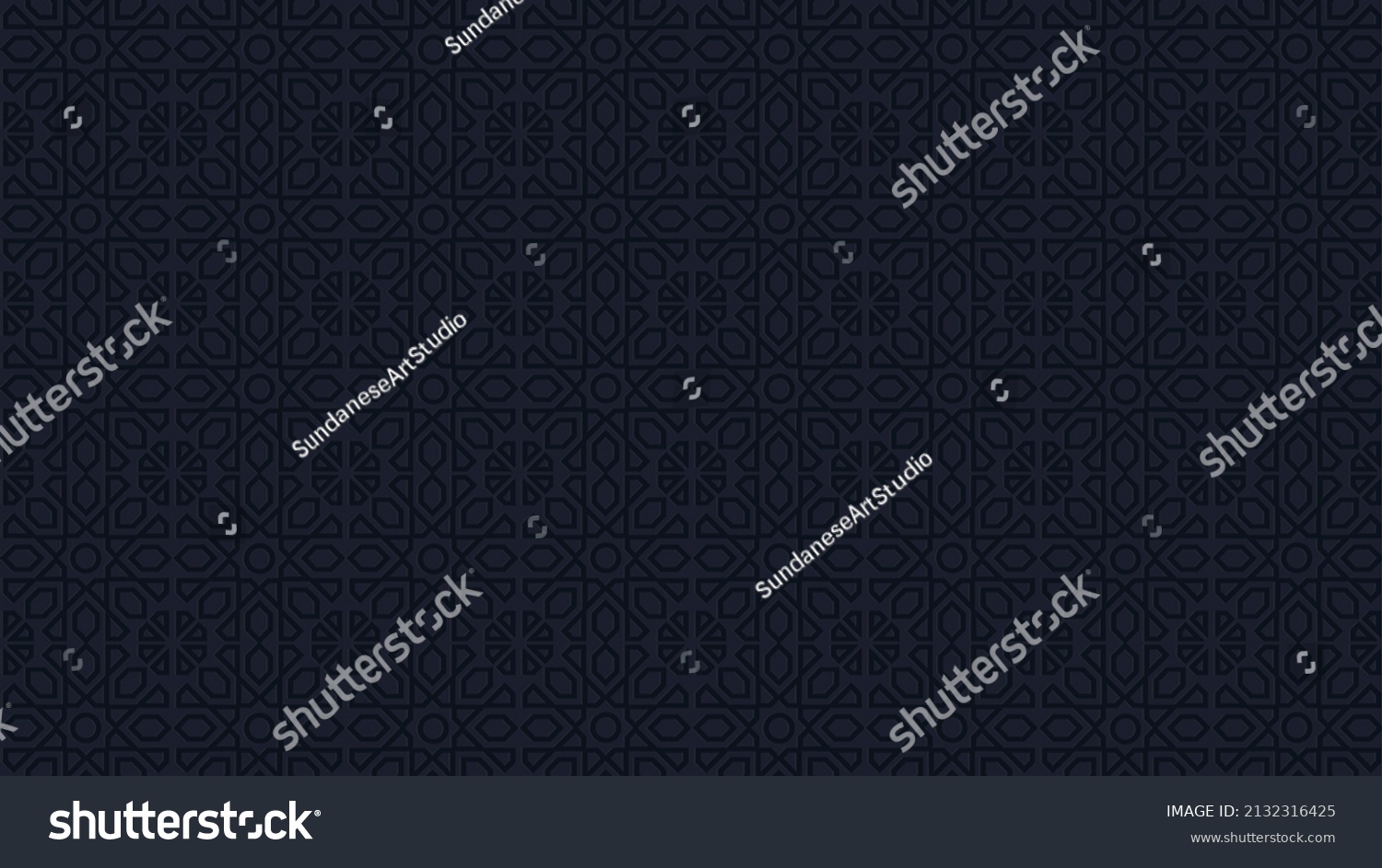 Vector Islamic Horizontal Background Seamless Islamic Stock Vector ...