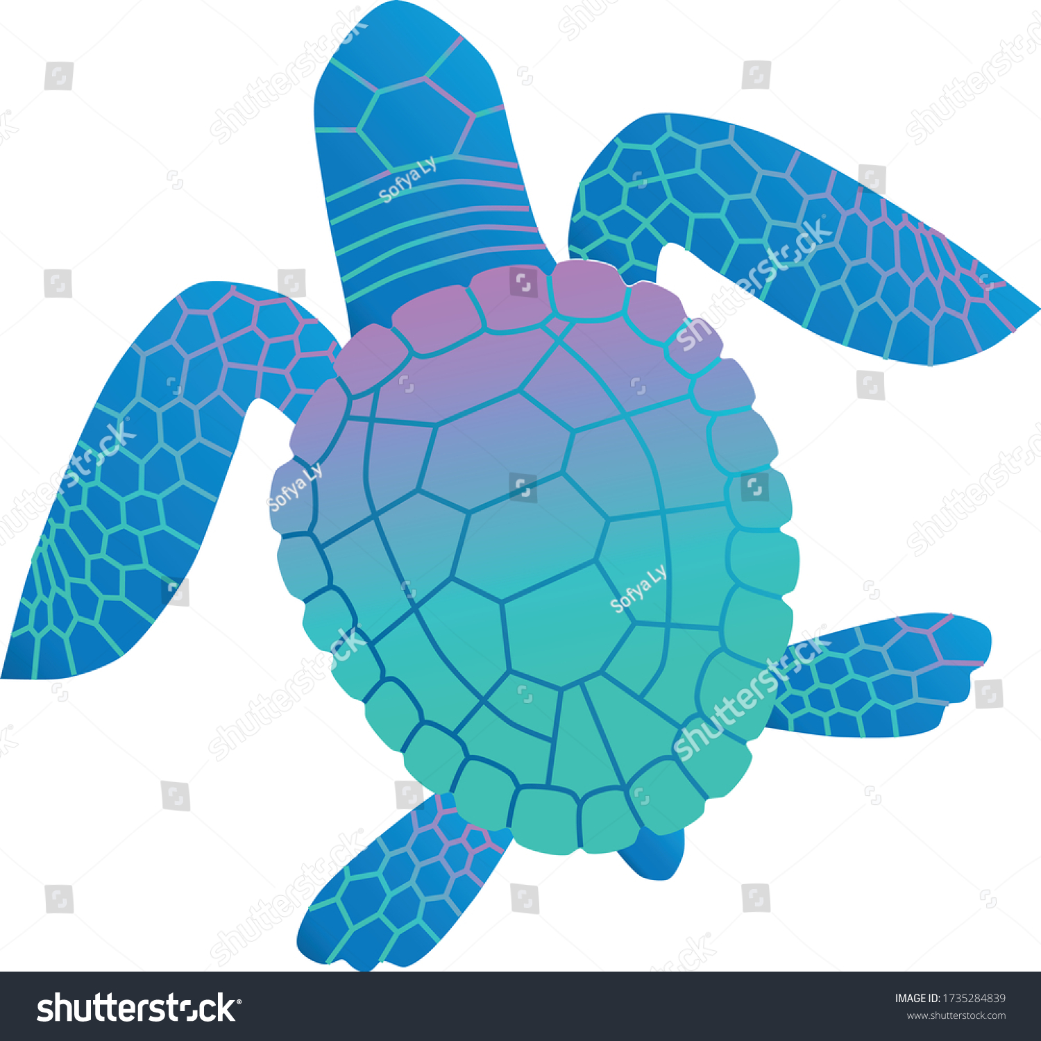 Vector Isolated Flat Line Gradient Bright Stock Vector (Royalty Free ...